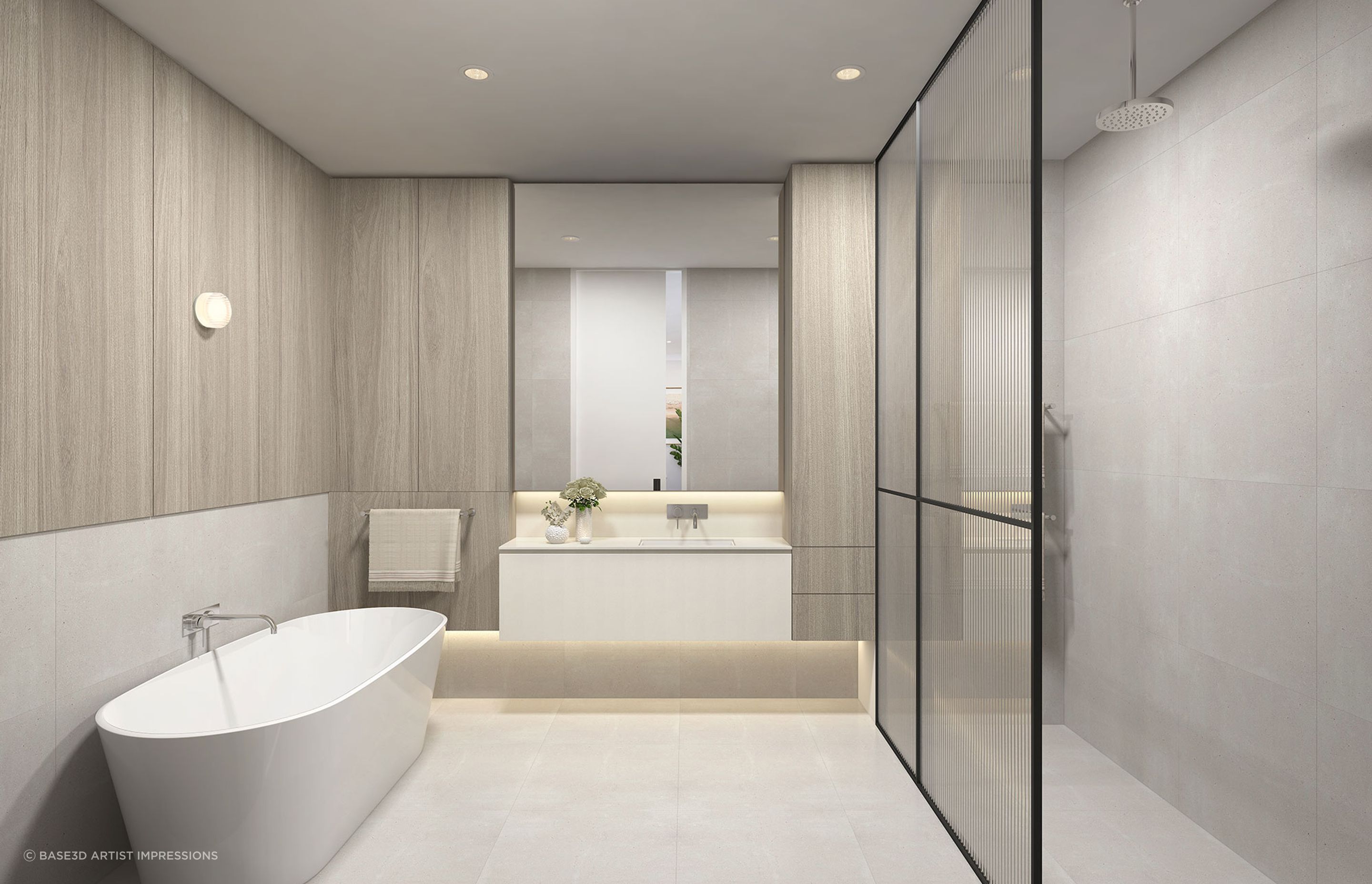 Bathroom by BASE3D Artist Impressions | ArchiPro AU