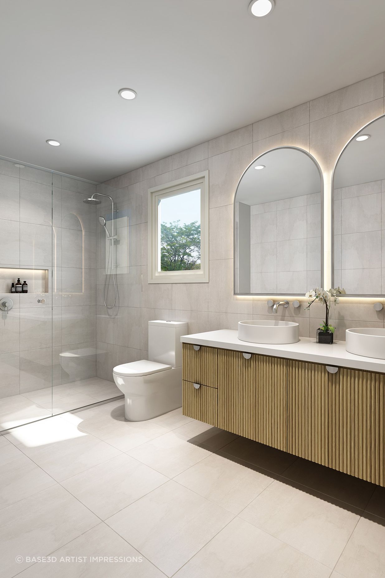 Bathroom by BASE3D Artist Impressions | ArchiPro AU