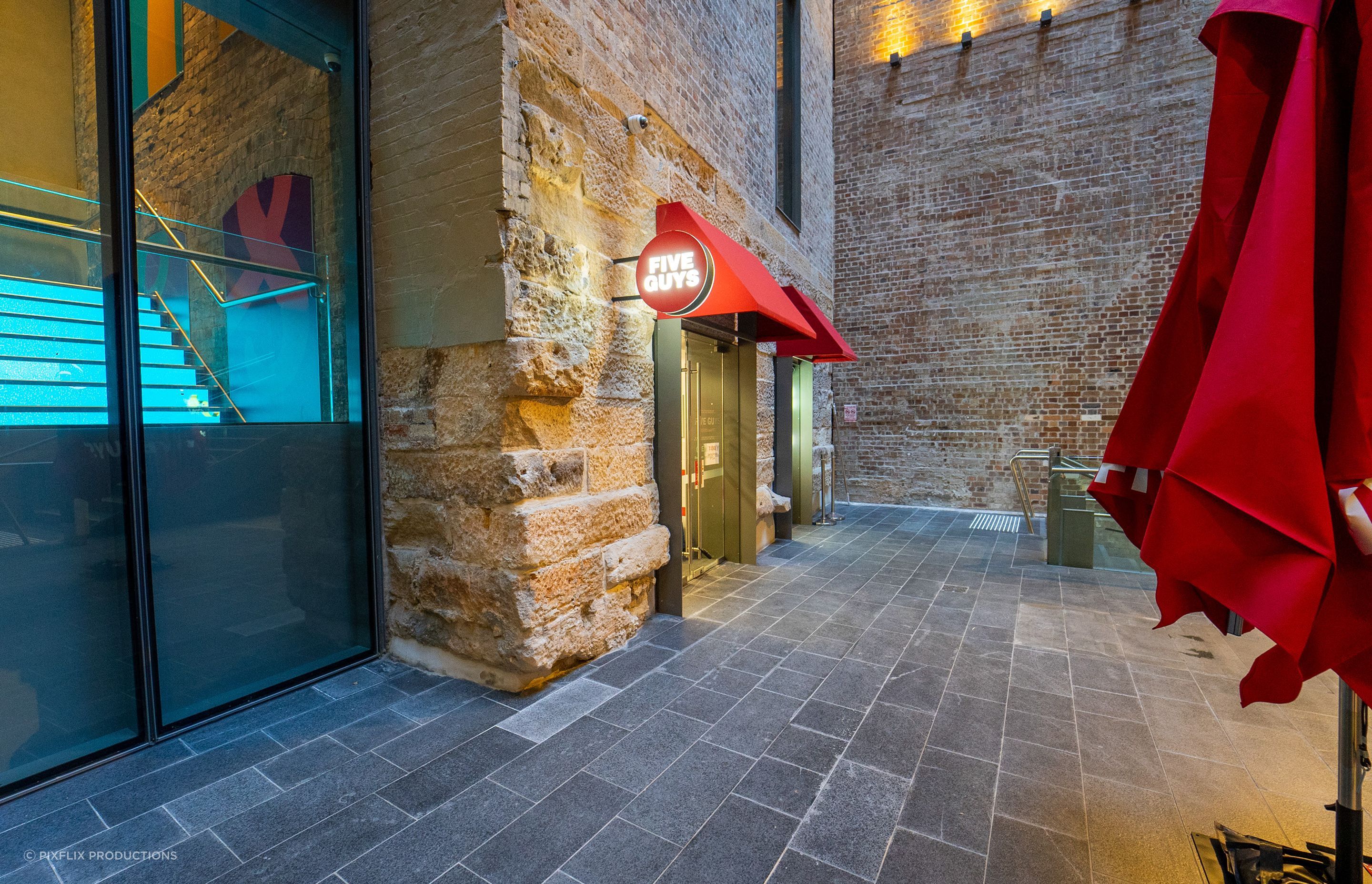 Five Guys, George Street, Sydney by COOOP | ArchiPro AU