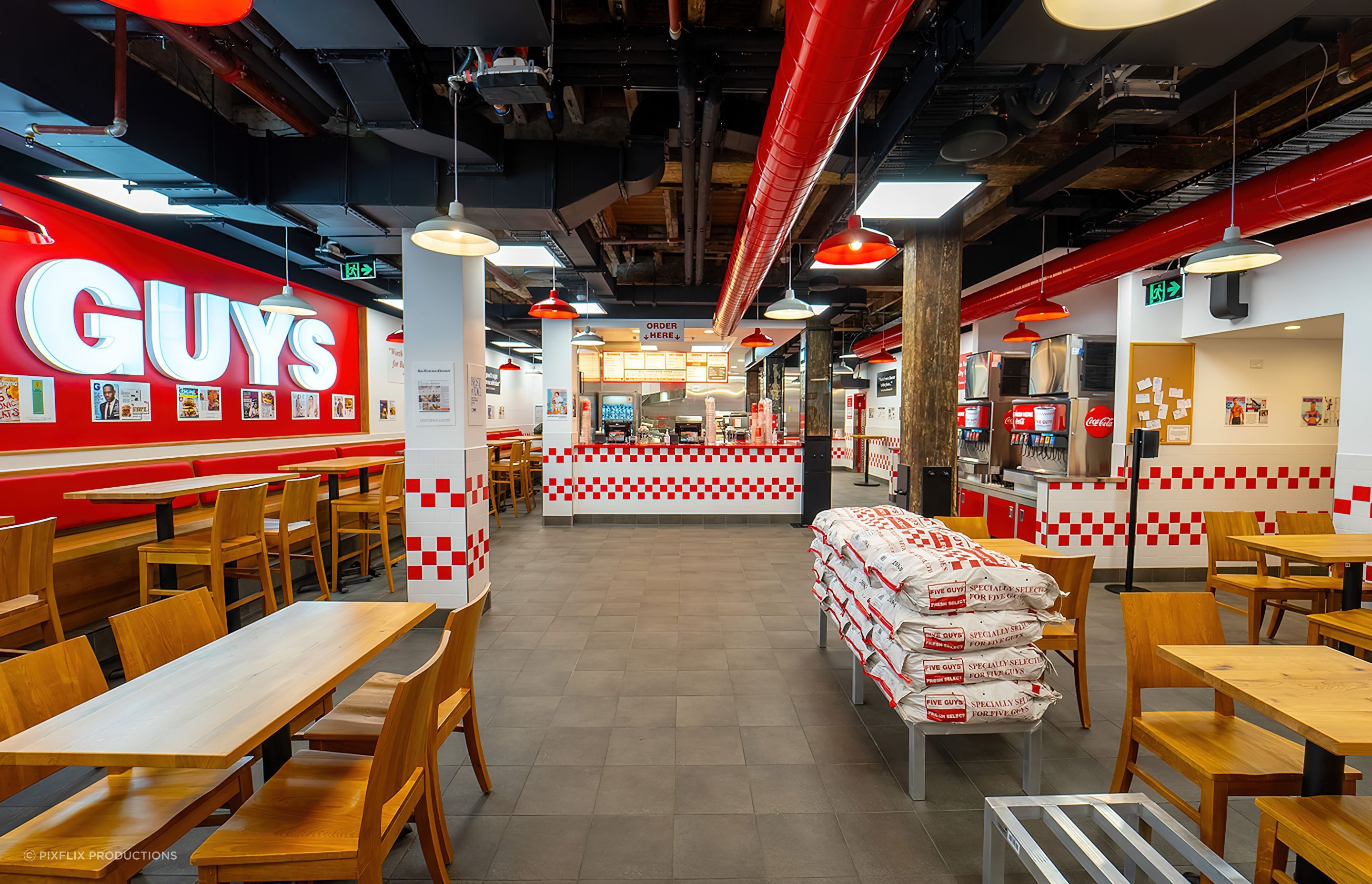 Five Guys, George Street, Sydney by COOOP | ArchiPro AU