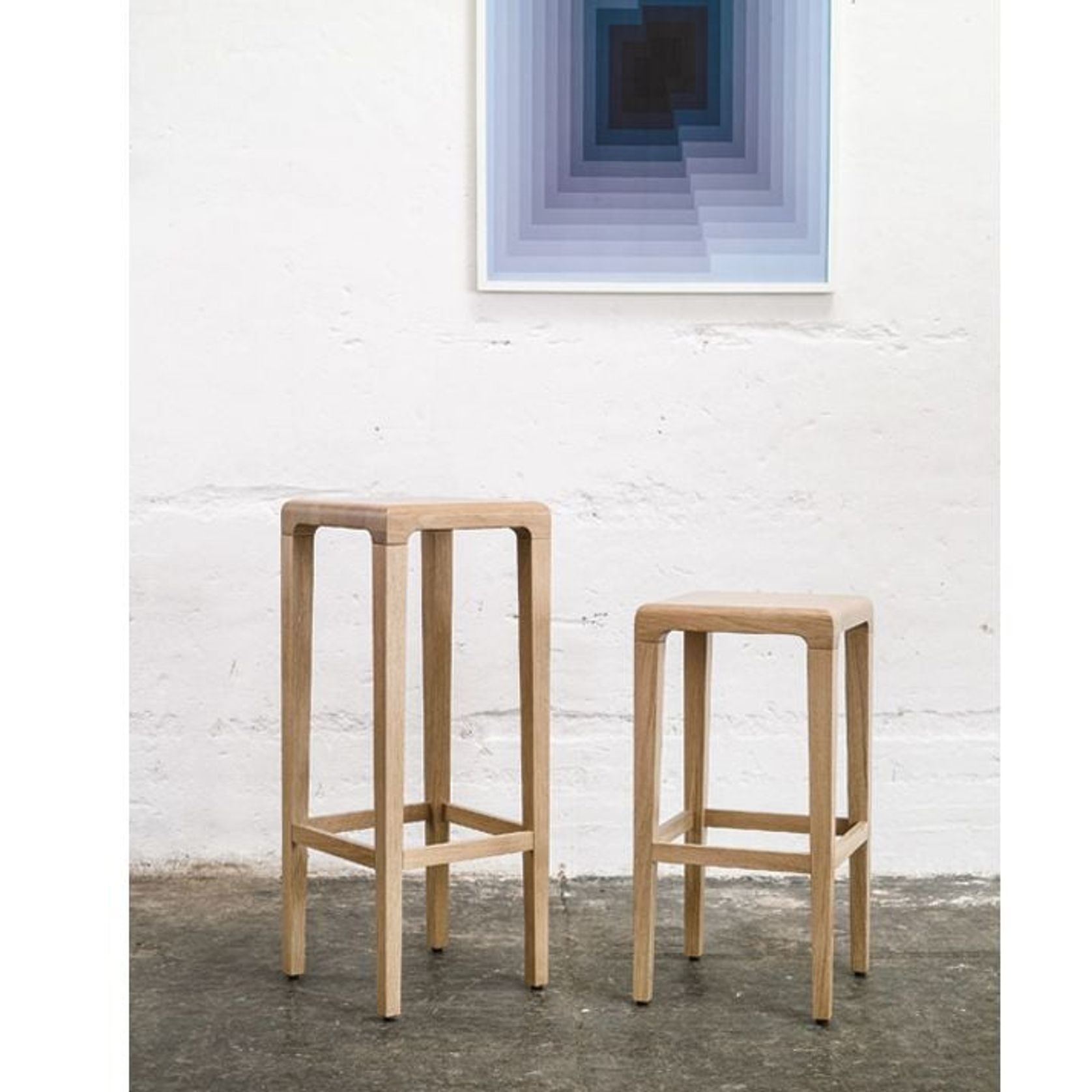 Rioja Bar Stool - Natural Oak - 80cm - by TON | ArchiPro AU