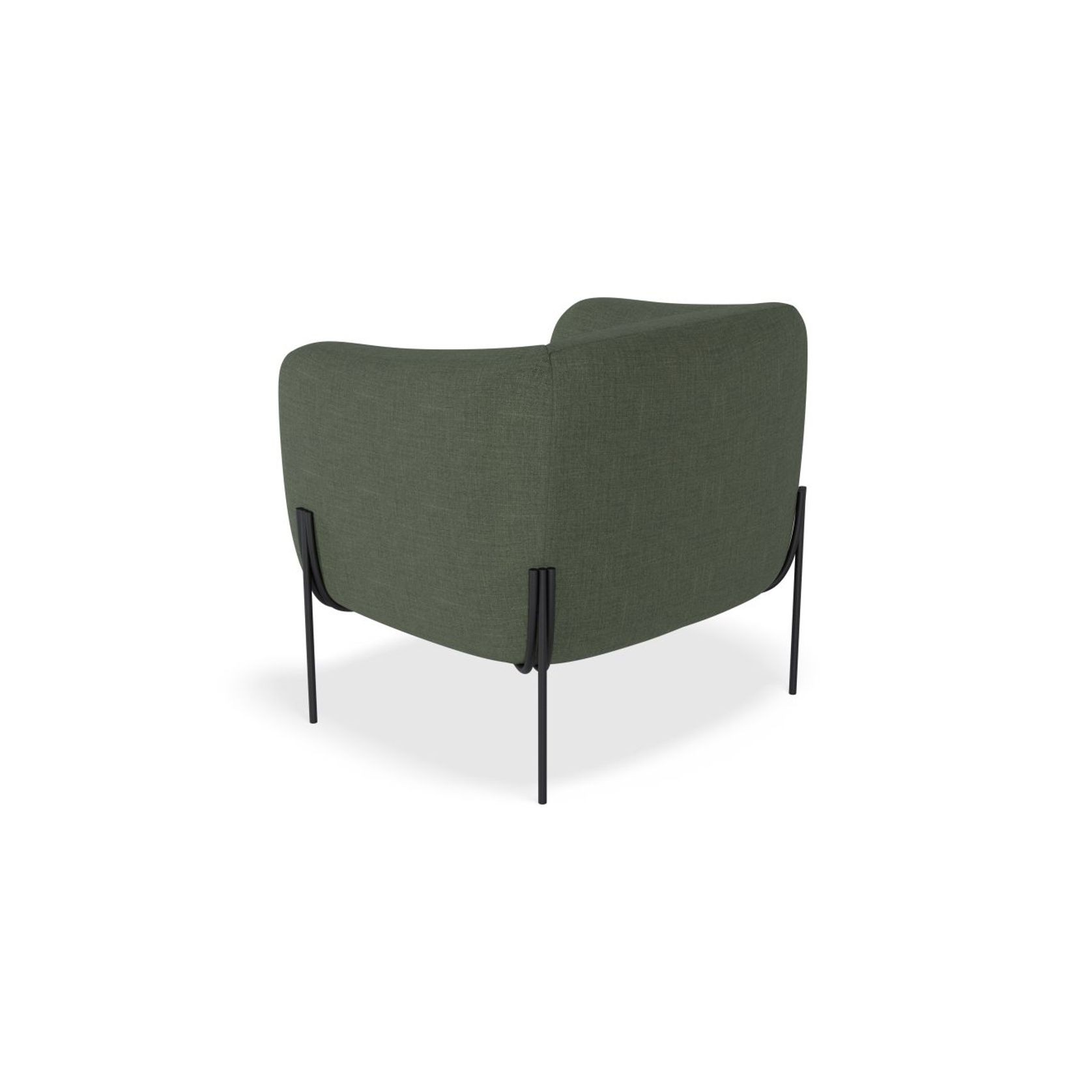 Belle Lounge Chair - Kelp Green -Brushed Matt Gold Legs | ArchiPro AU