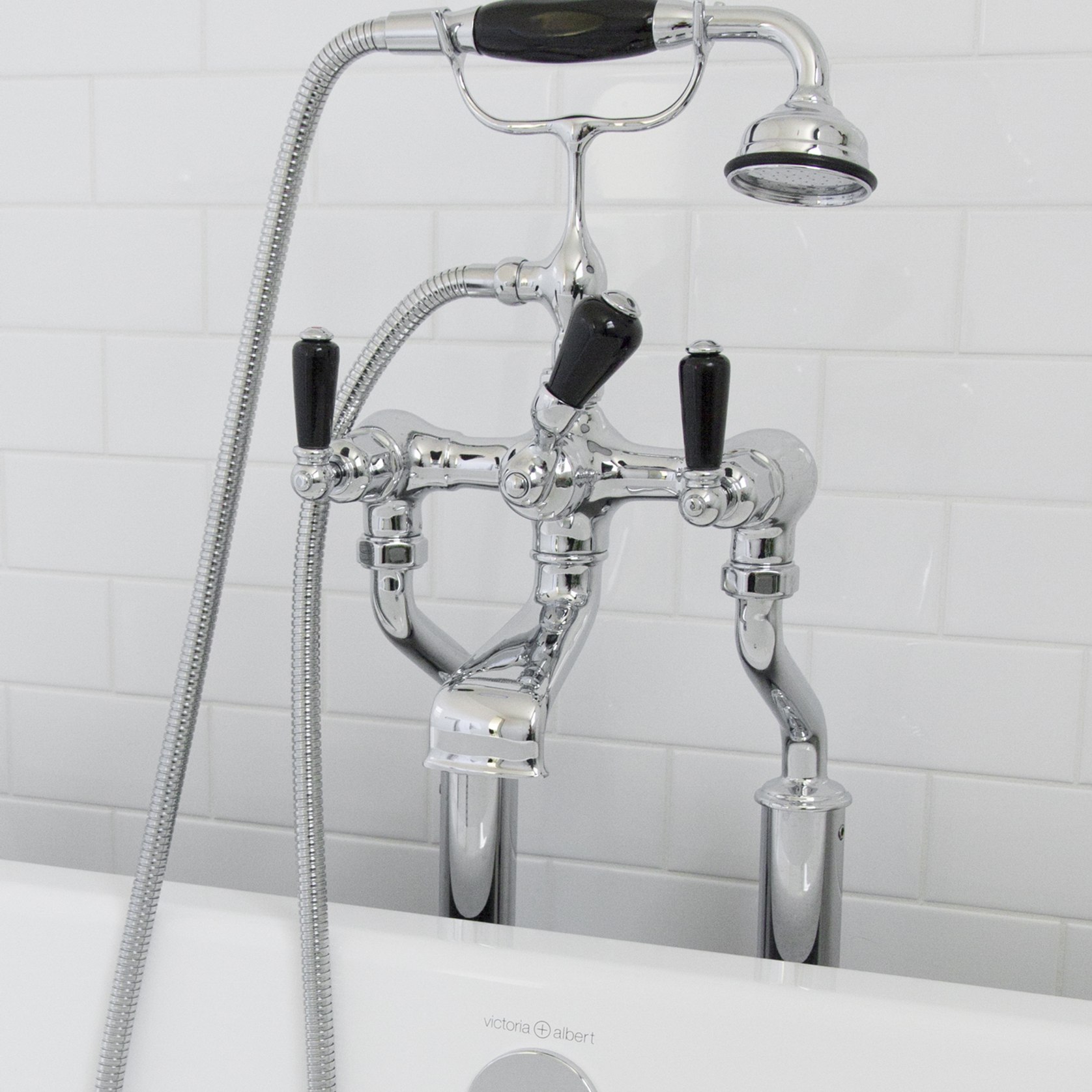 Perrin & Rowe Showers with Black Porcelain | ArchiPro AU