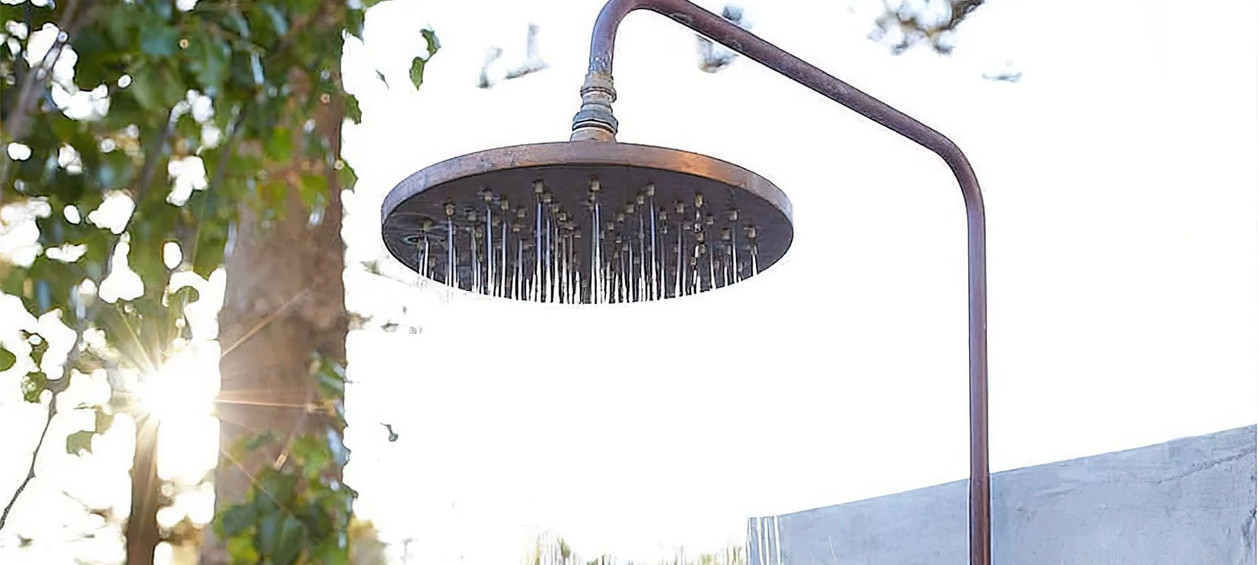 How your Shower will Patina Over Time - Sunshower Outdoor Showers