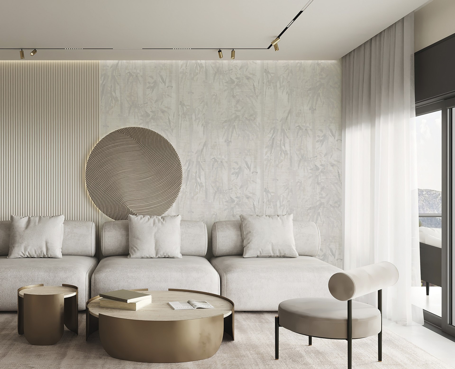 Silver Wallpaper For Living Room