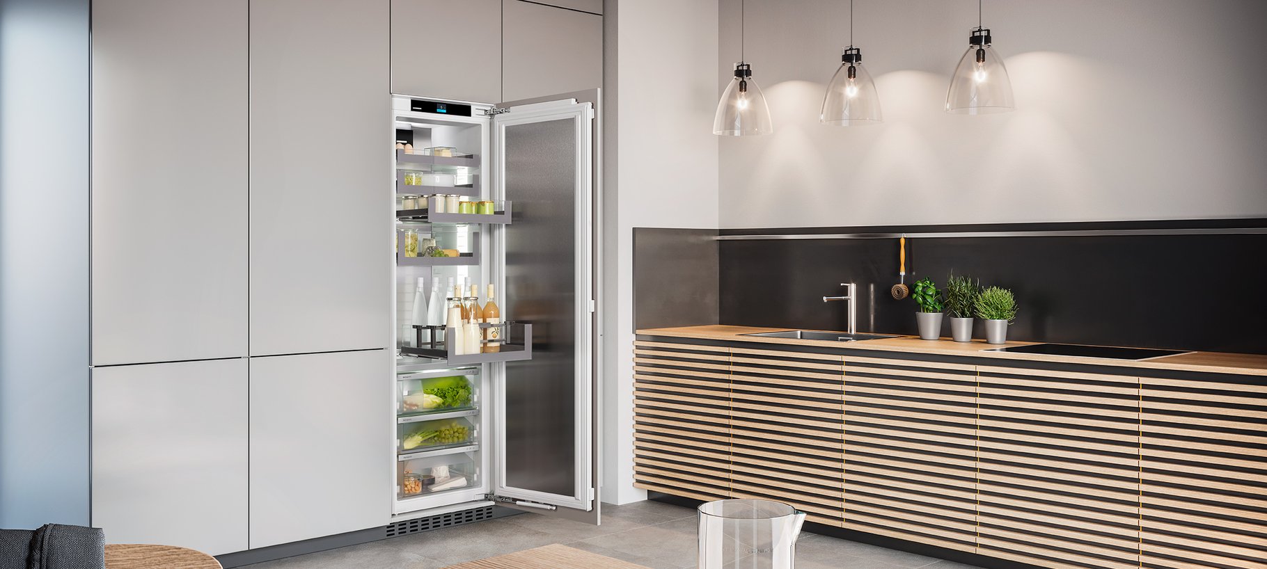 These built-in fridge designs combine elegance, functionality and ...