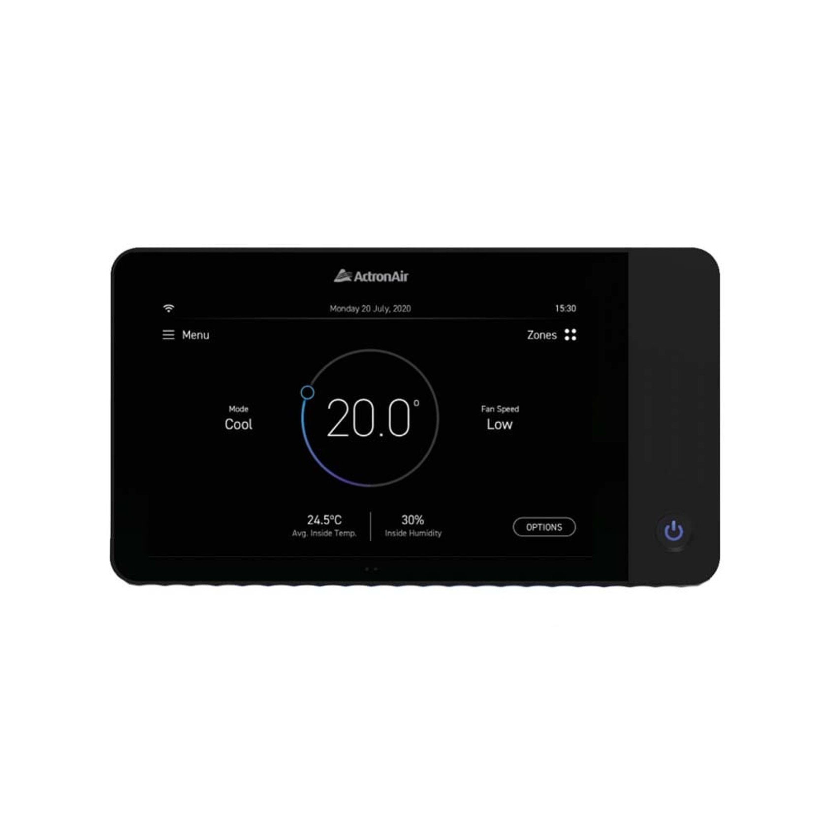 ActronAir - Ducted NEO Controller: NTW-1000 | Black | ArchiPro AU
