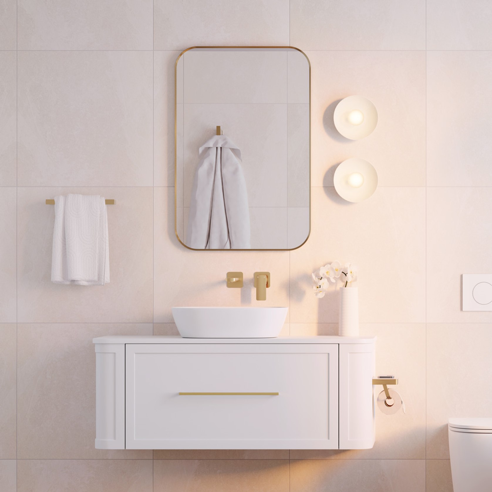 Tono Soft Square Framed Mirrors | ArchiPro AU