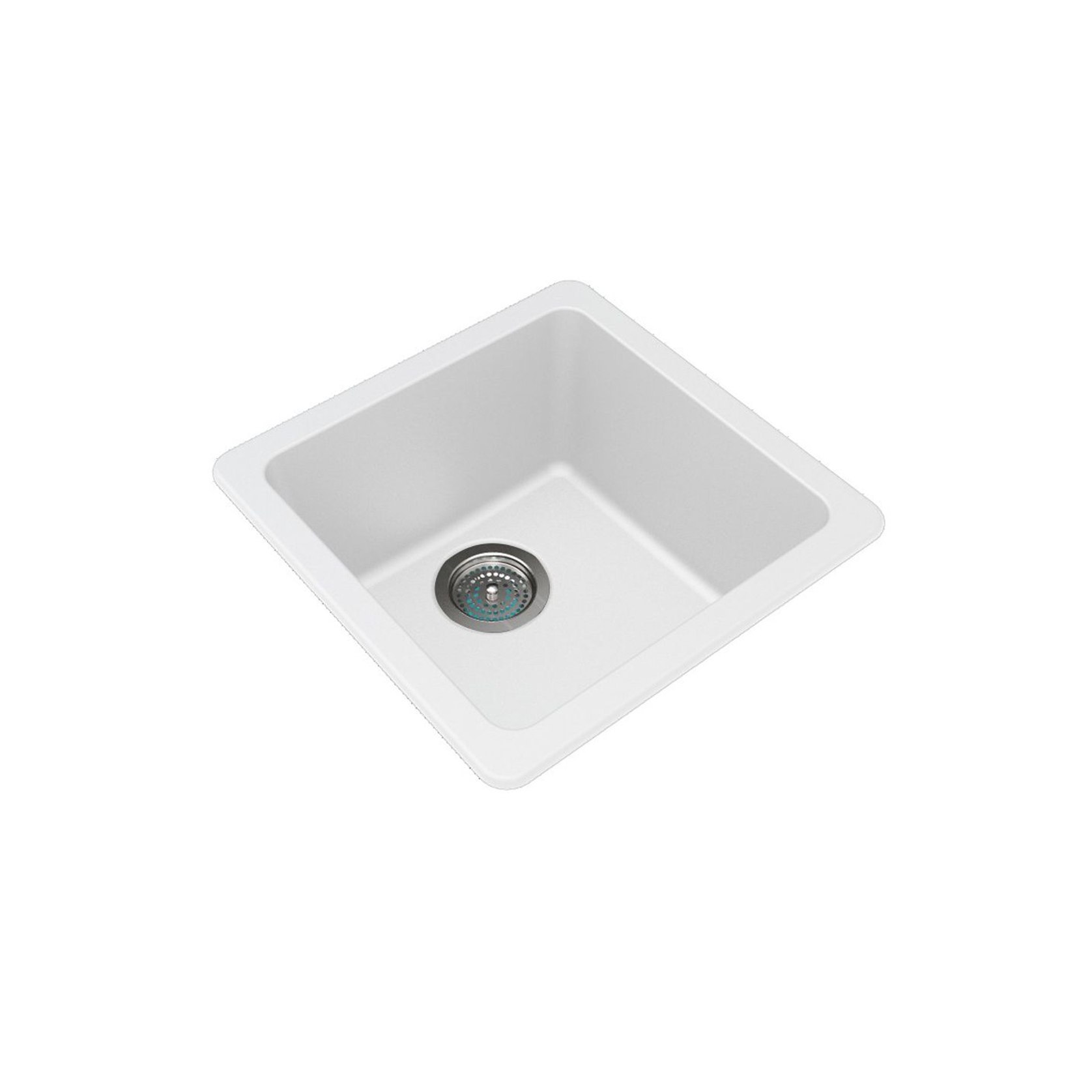 White Granite Stone Sink WH4242.KS | ArchiPro AU