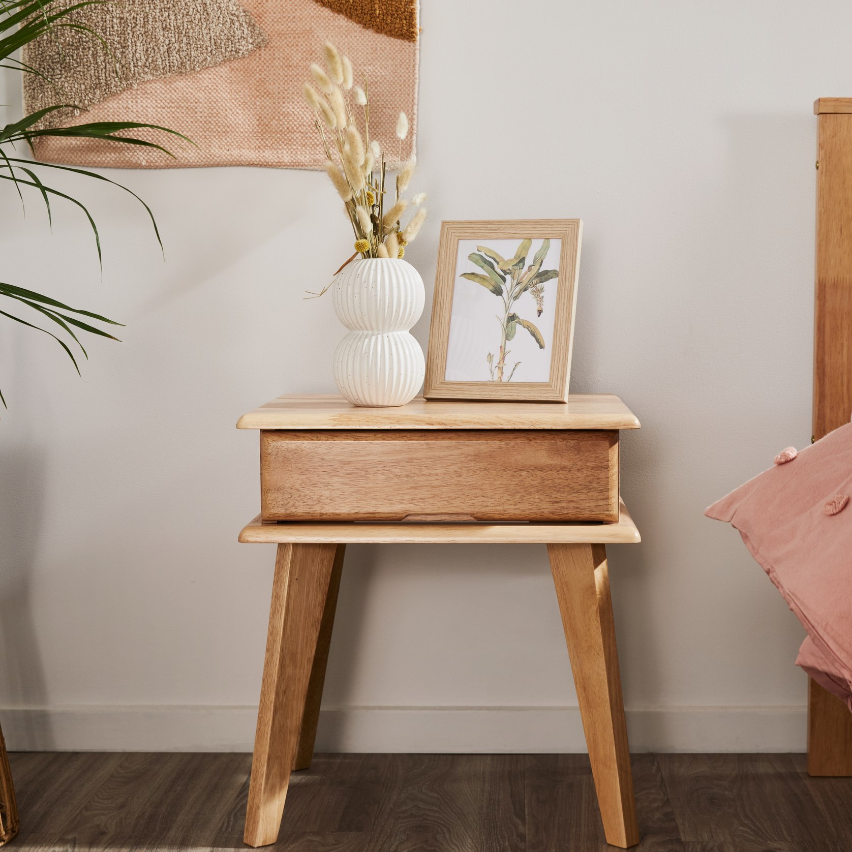 Ari Bedside Table | Natural Hardwood | ArchiPro AU
