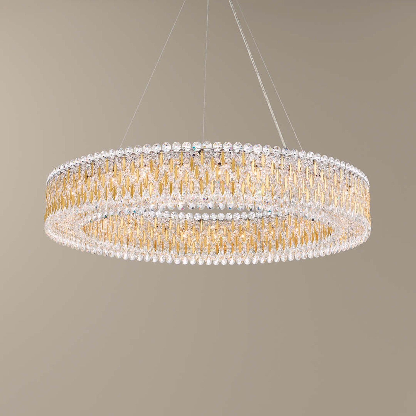 Sarella 27 Light Crystal Ring Chandelier | ArchiPro AU