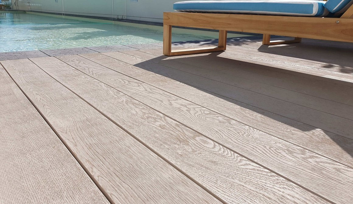 Limed Oak | Enhanced Grain Decking - Composite Decking AU | ArchiPro AU