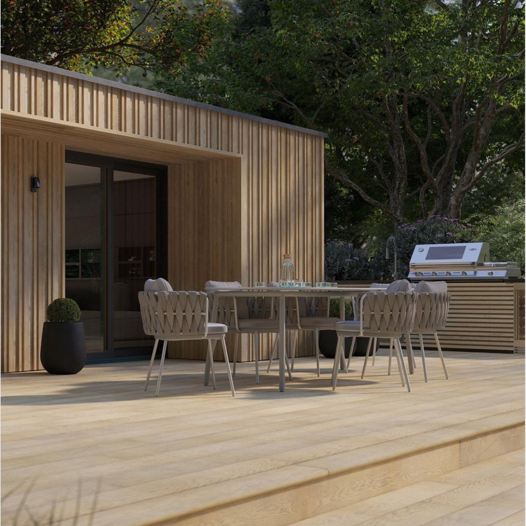 Millboard Envello Board & Batten Cladding | Golden Oak | ArchiPro AU