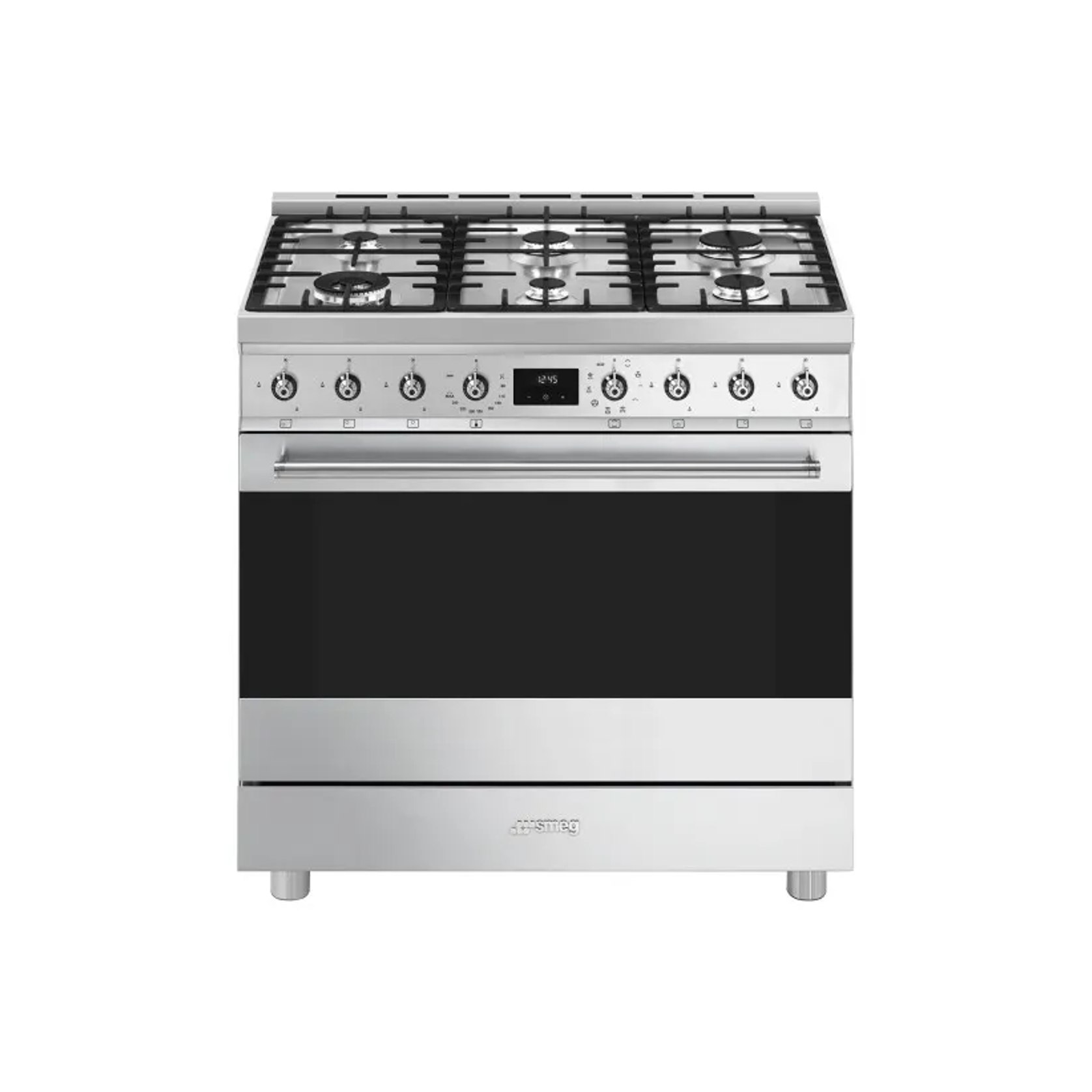 Freestanding Dual Fuel Cooker - Stainless Steel 90cm | ArchiPro AU