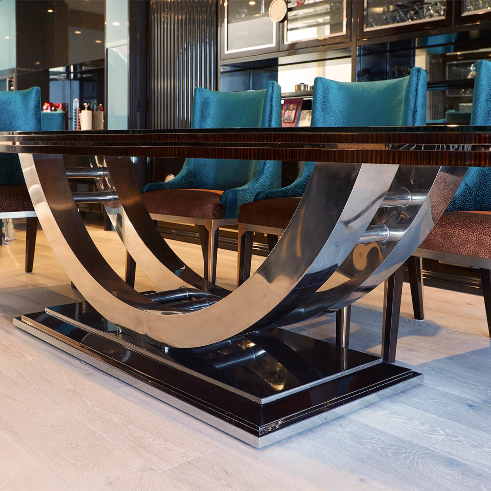 Ebony Dining Table with Hoop Base | ArchiPro AU