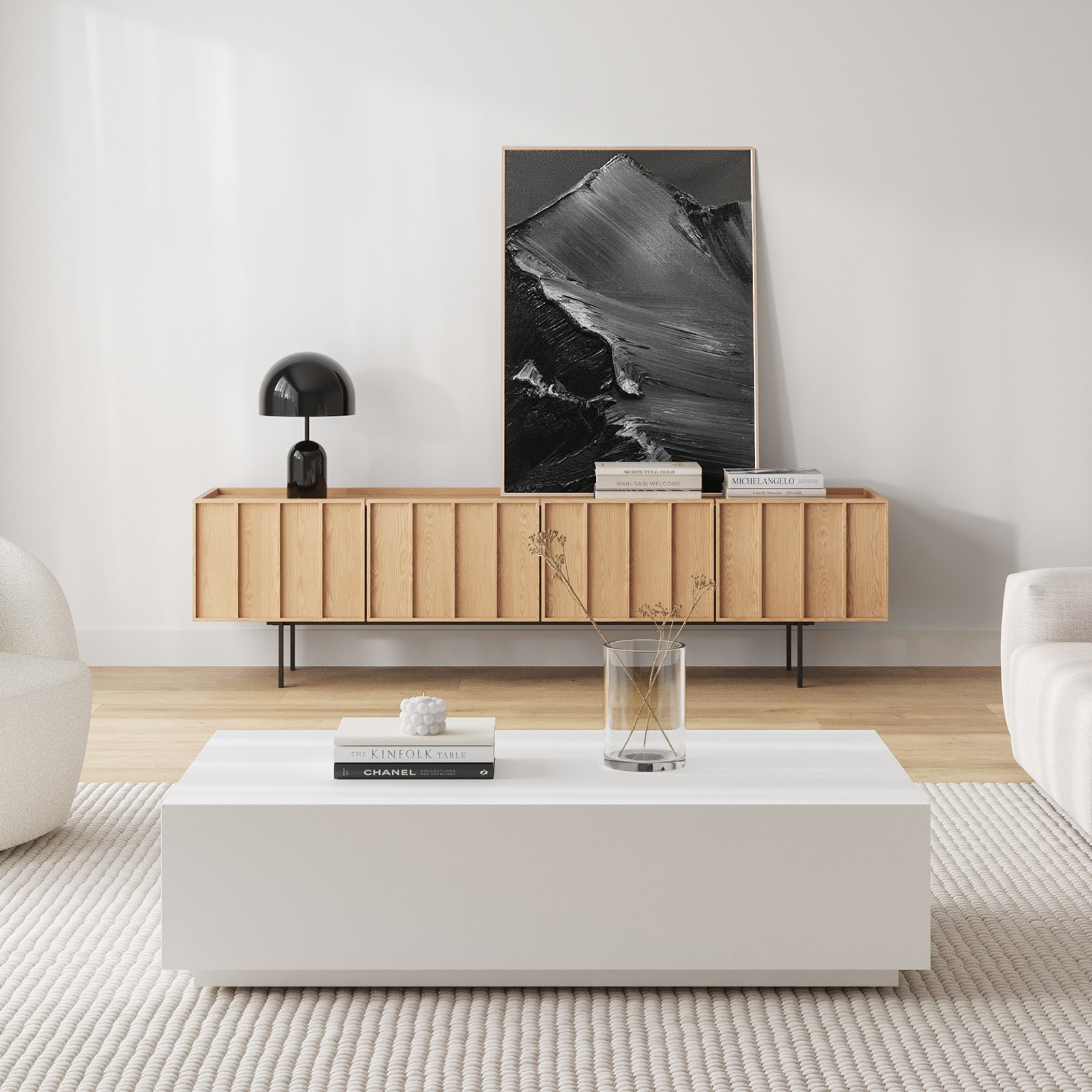 Linea 200cm TV Entertainment Unit | Natural Oak | ArchiPro AU