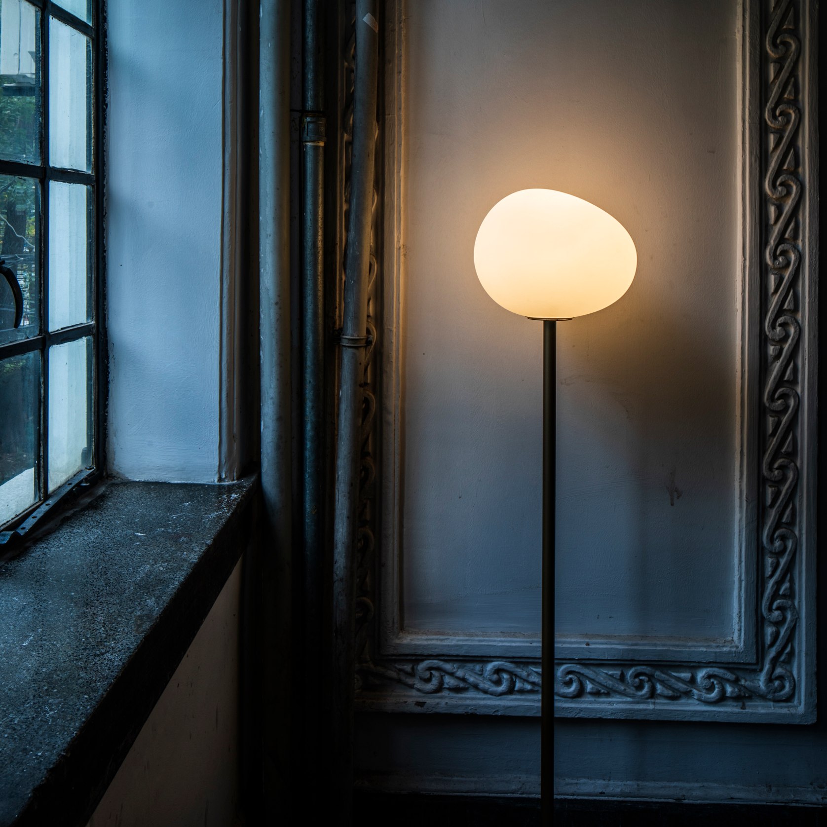 Gregg Grande Floor Lamp - Glass | ArchiPro AU