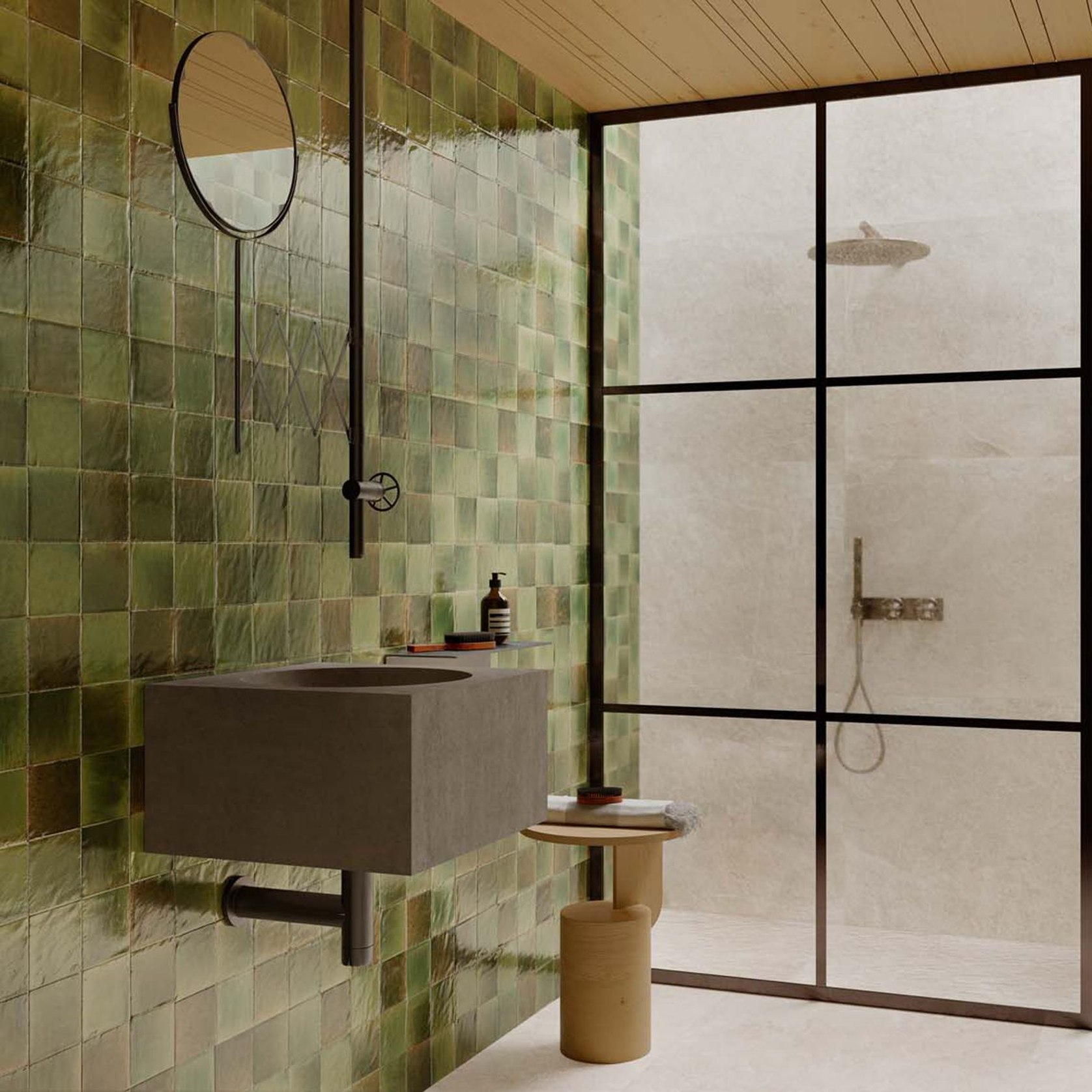 Glades Giada Green 100x100mm | ArchiPro AU