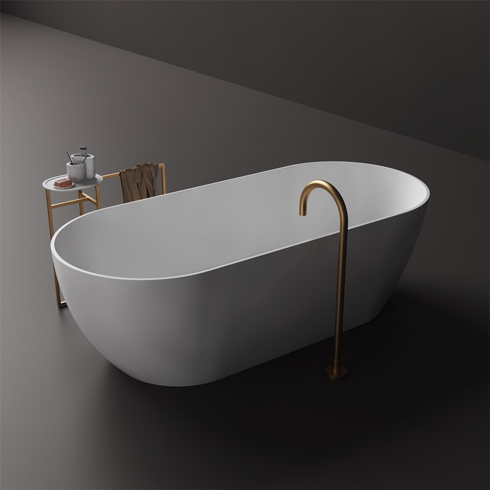 Slimline Justina Lightweight Stone Bath Various Sizes | ArchiPro AU