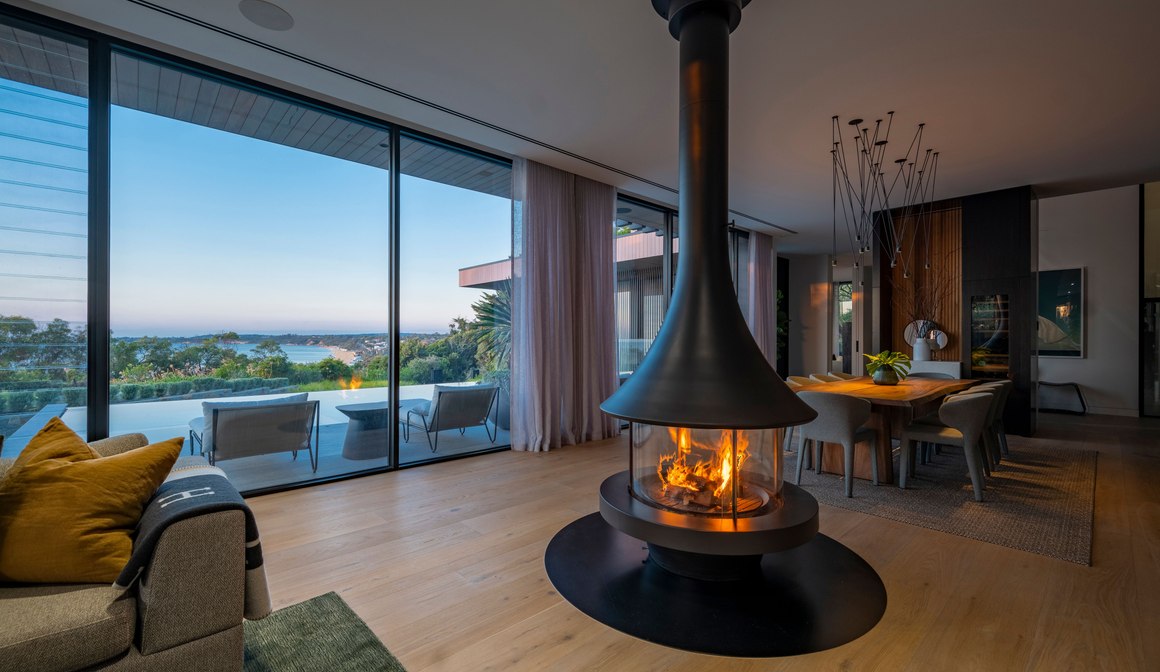 JC Bordelet Eva 992 - Suspended Wood Fireplace - Australia | ArchiPro AU