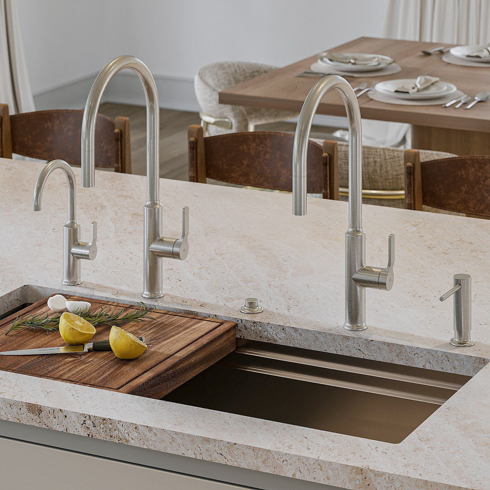 Craft Pulldown Kitchen Mixer with Chef's Spout | ArchiPro AU