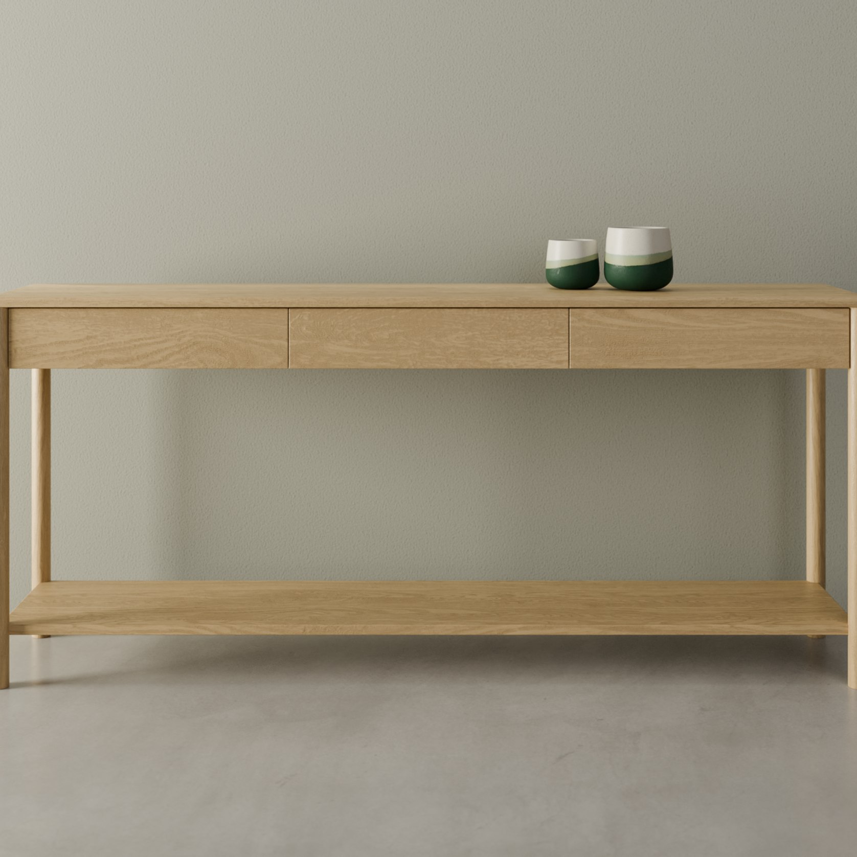 Nordica Console Table - Natural Oak 172cm | ArchiPro AU