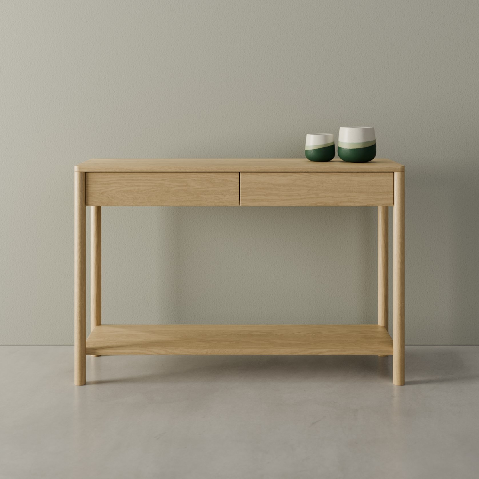 Nordica Console Table - Natural Oak 115cm | ArchiPro AU