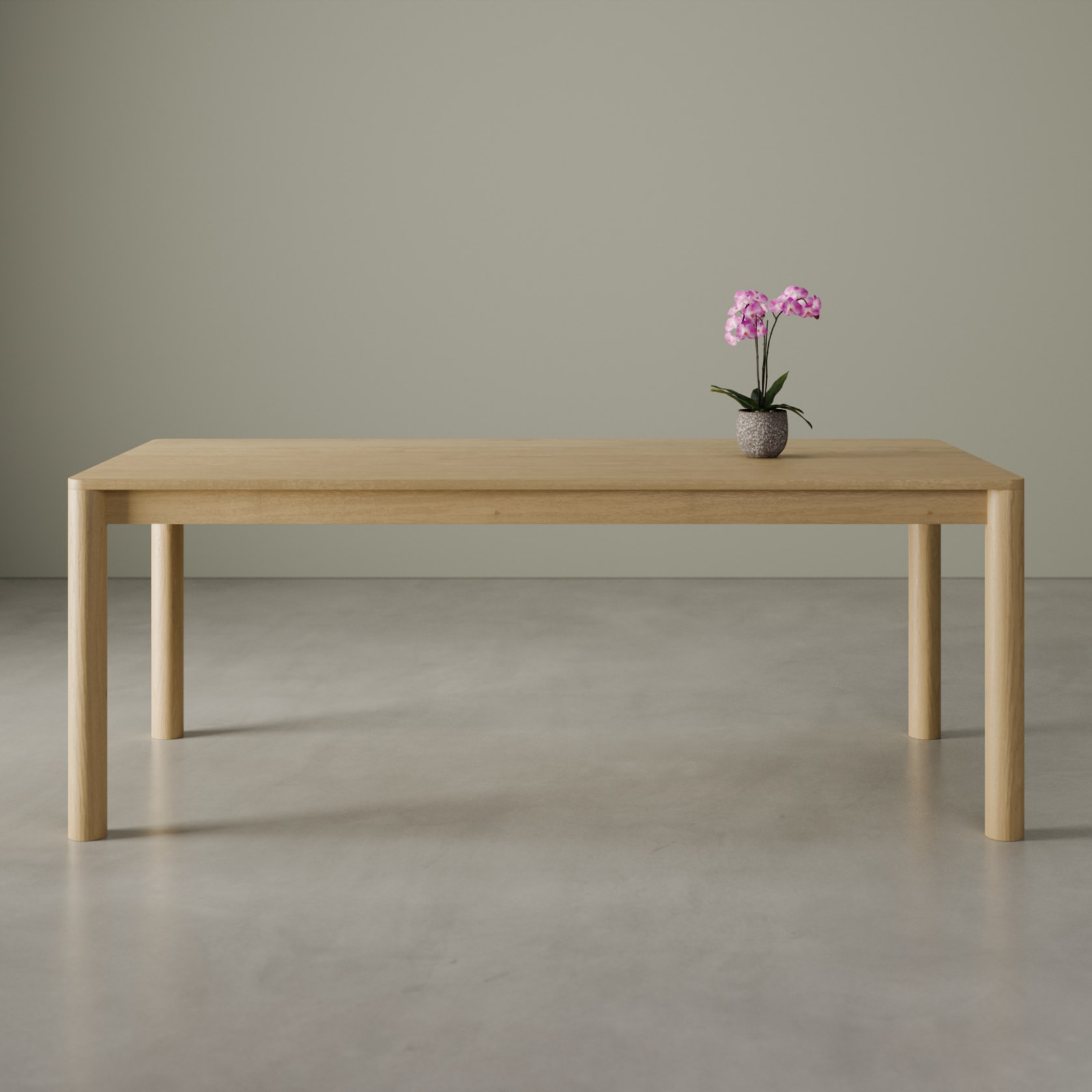 Nordica Dining Table - Solid Oak 200 x 95cm | ArchiPro AU