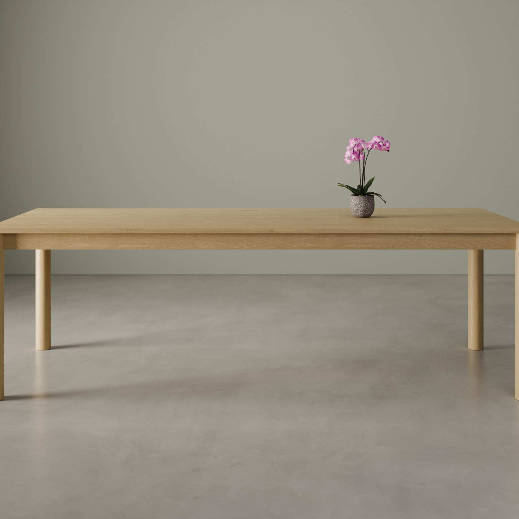 Nordica Dining Table - Solid Oak 240 x 100cm | ArchiPro AU