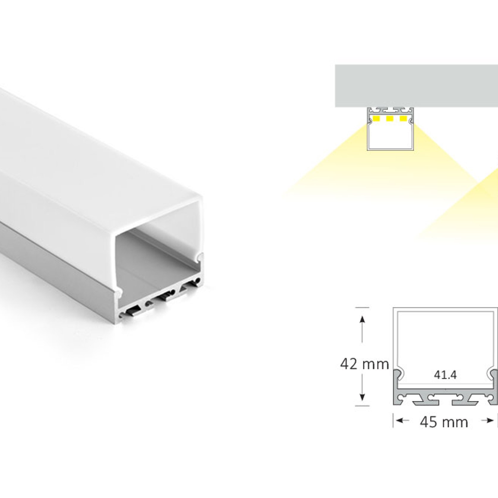 Square LED Extrusion | ArchiPro AU