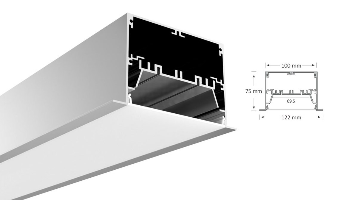 Ultra Wide Recessed Extrusion - Linear Lighting AU | ArchiPro