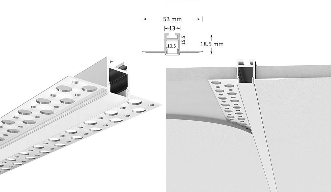 Streamlined Plaster-in Trimless Extrusion - Linear Lighting AU | ArchiPro