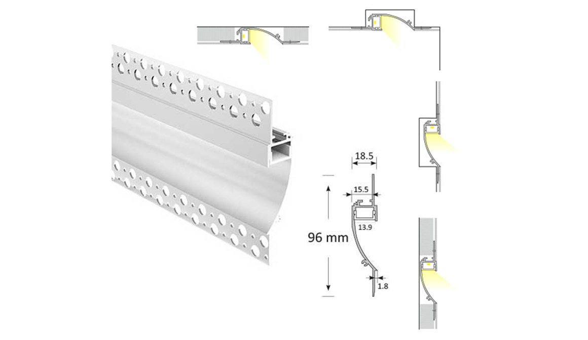 Cove Lighting Trimless Extrusion - BoscoLighting | ArchiPro AU