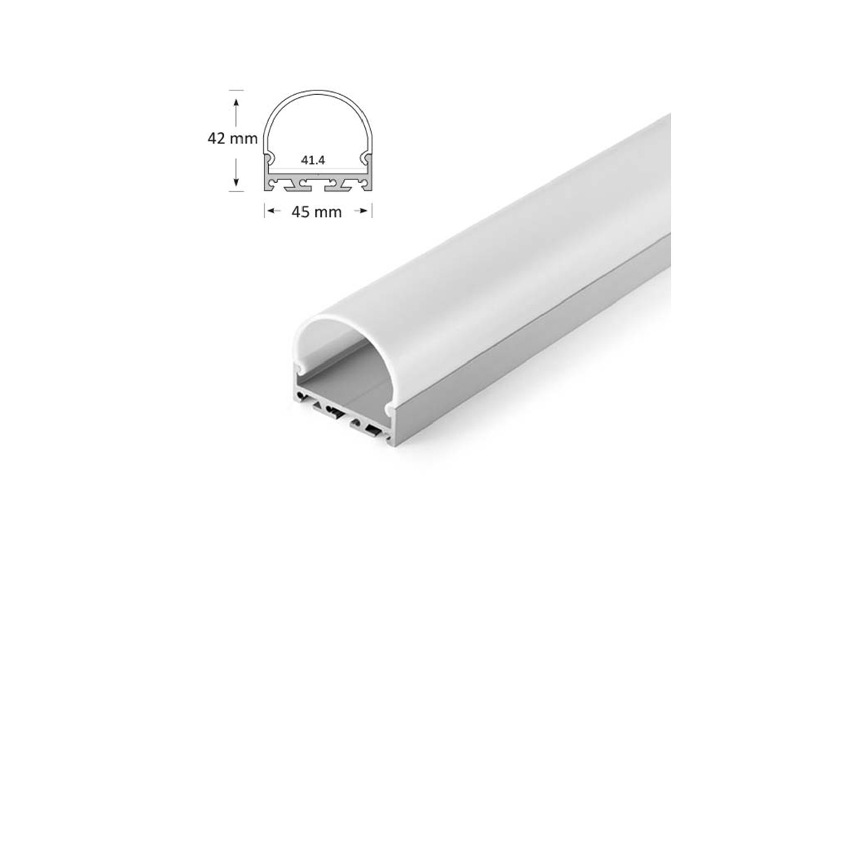 Semi Circular LED Extrusion | ArchiPro AU