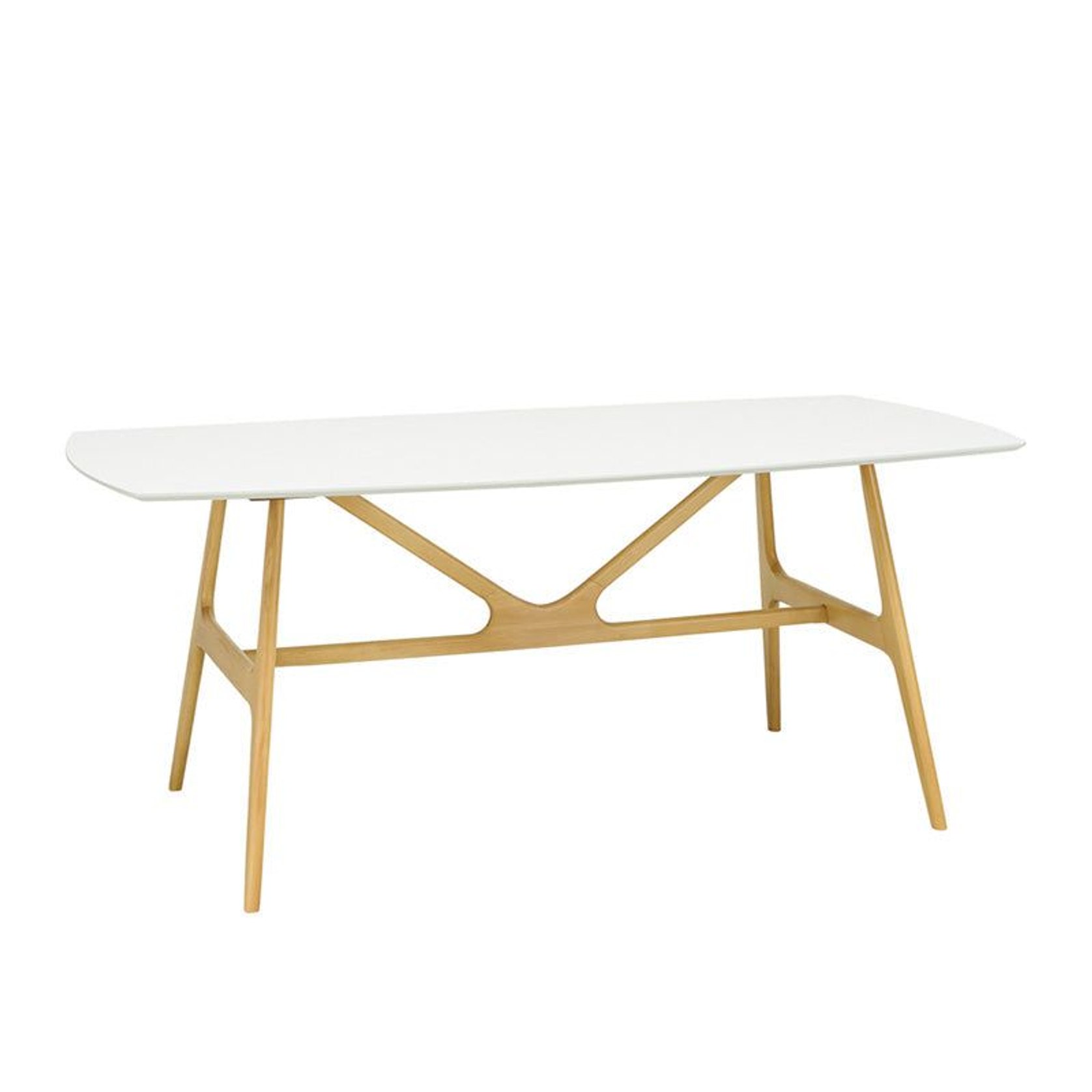 FILA Dining Table 1.8M - Natural & White | ArchiPro AU