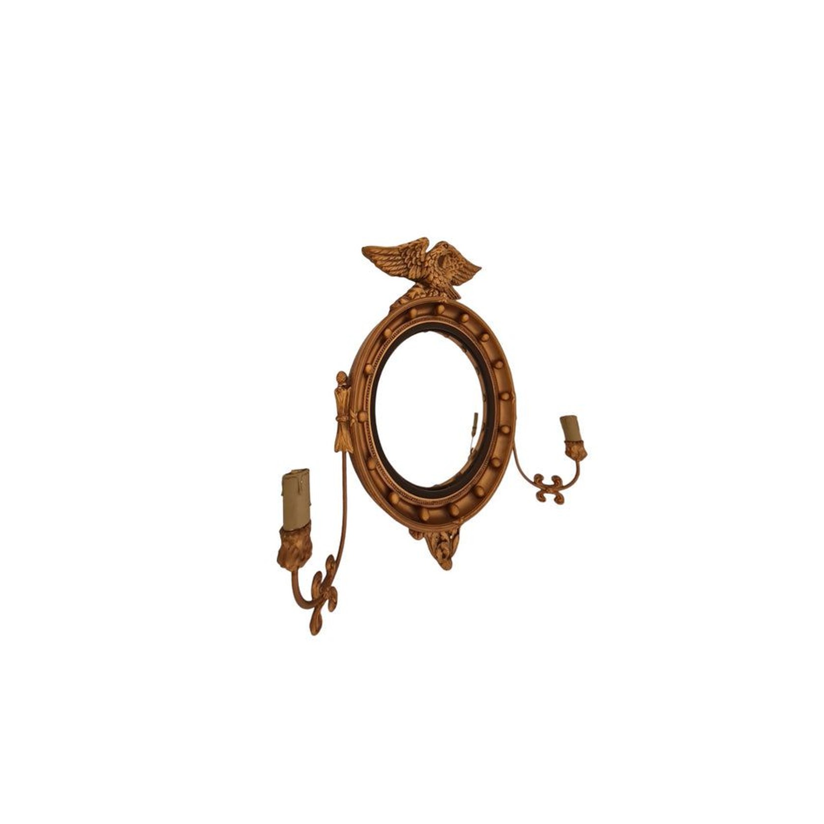 George IV Style Gilt Framed Convex Mirror | ArchiPro AU