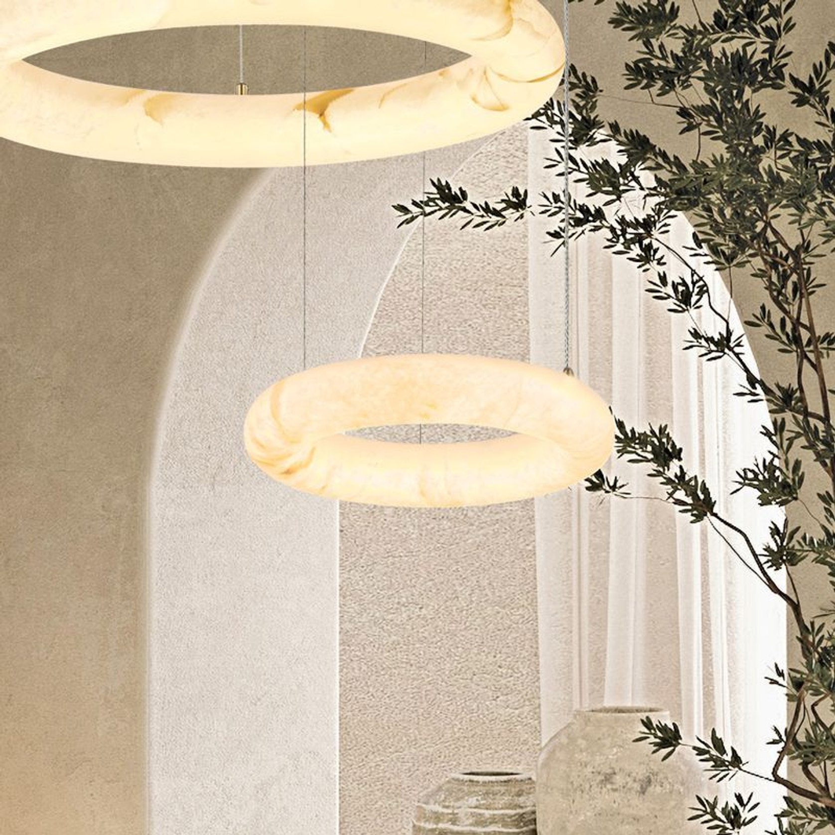 Zeus Halo Pendant 34cm | ArchiPro AU