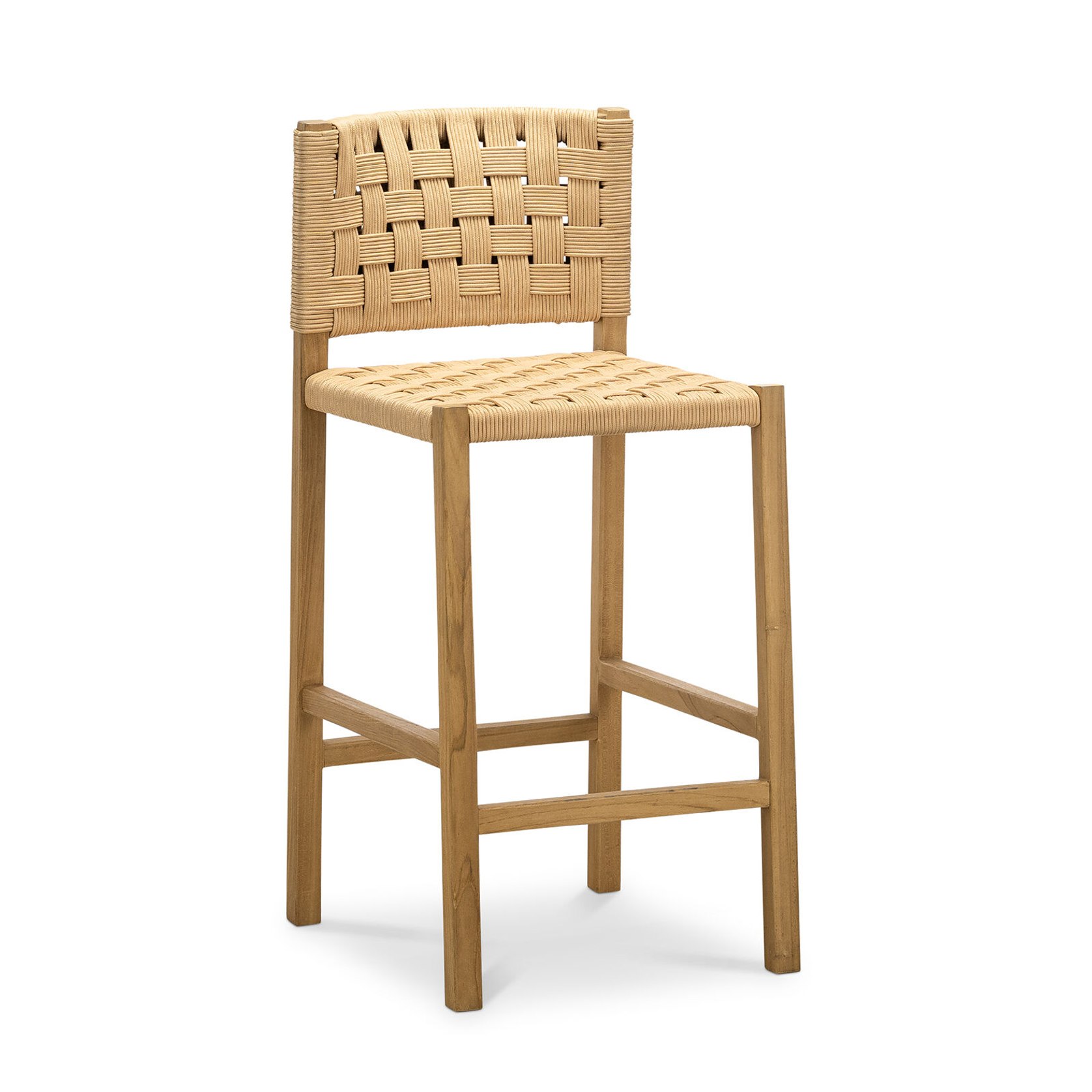 Kyren Woven Rope Counter Stool | Indoor & Outdoor | ArchiPro AU