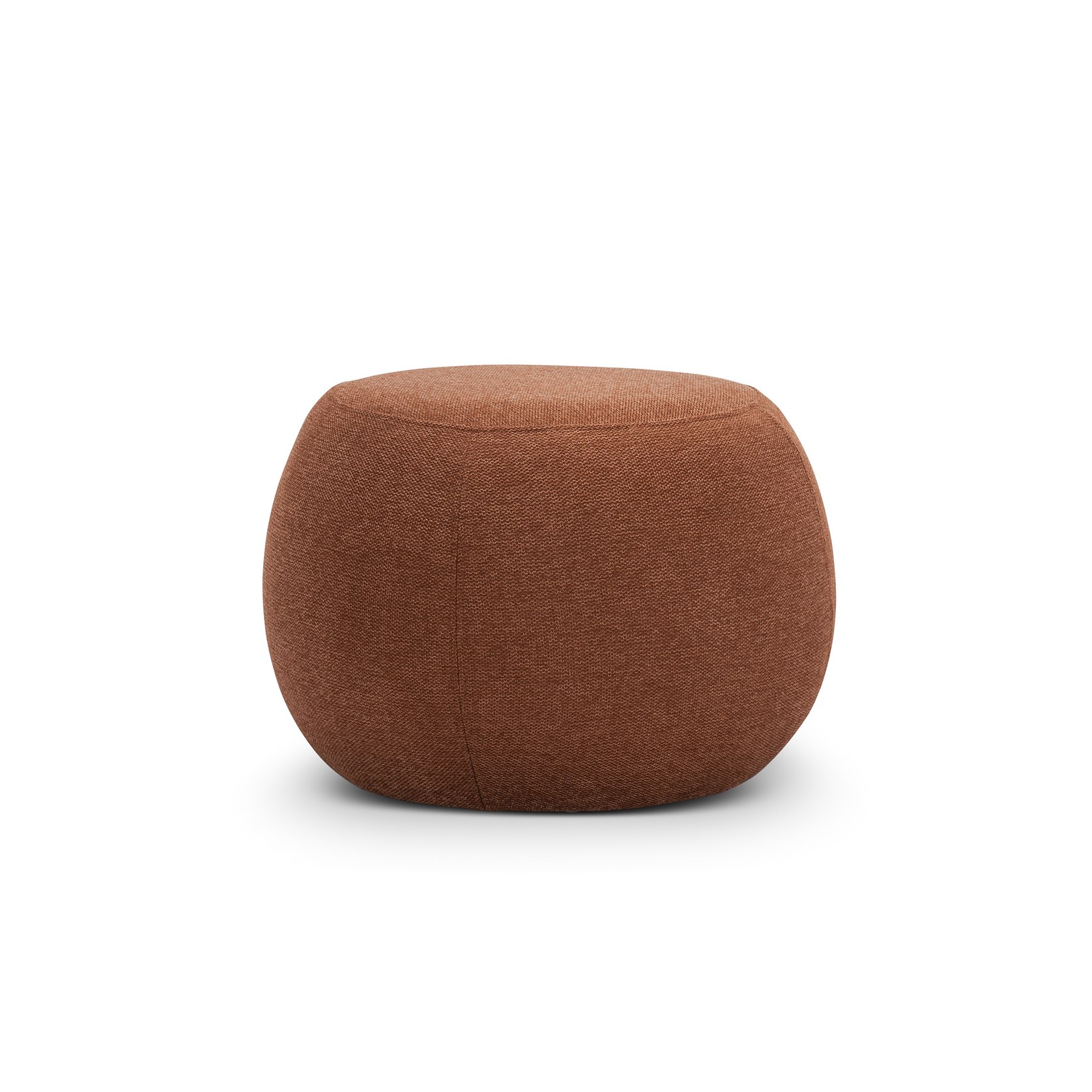 Venus Round Ottoman | Rust Orange | ArchiPro AU