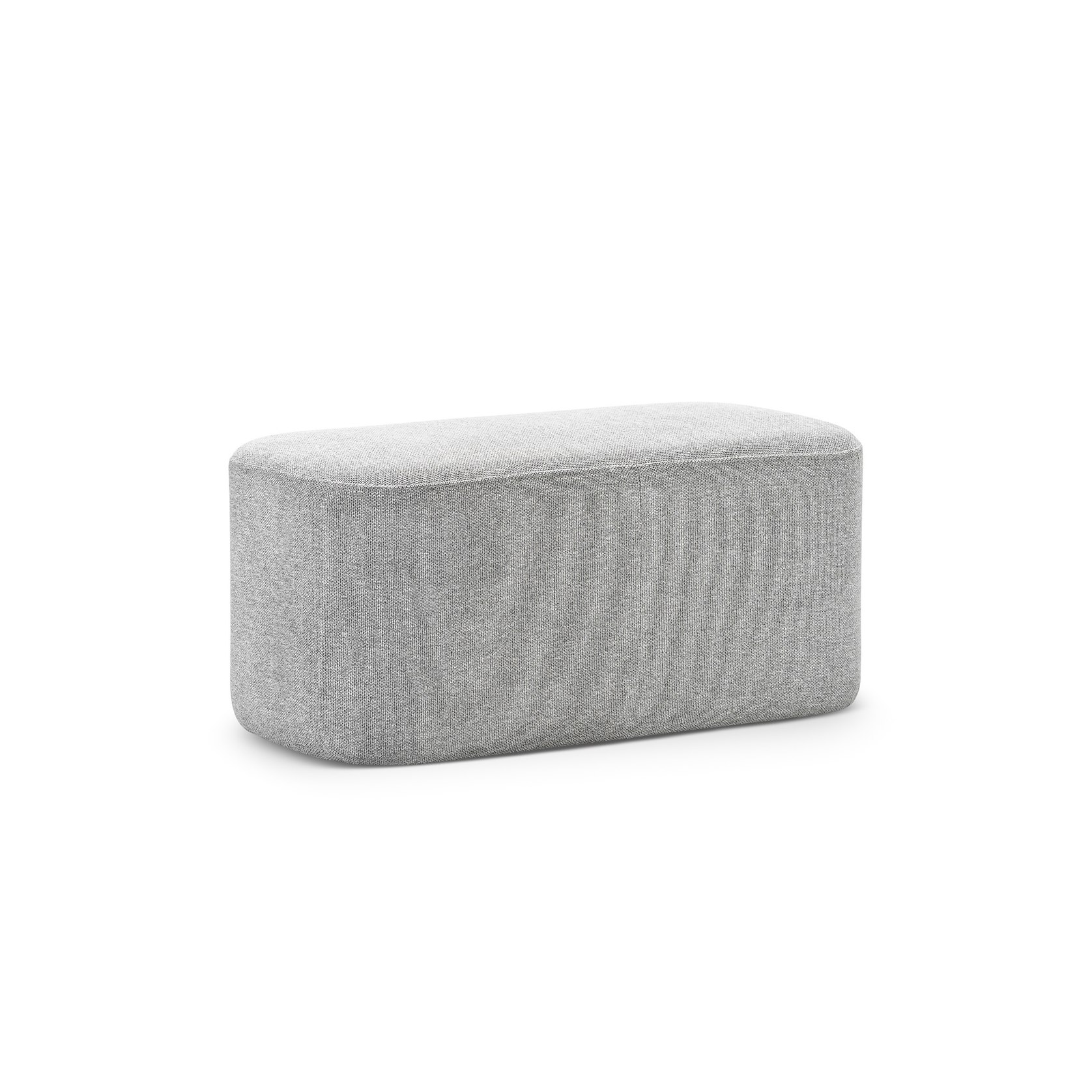 Podd Rectangle Ottoman Bench Stool | Hail Grey | ArchiPro AU
