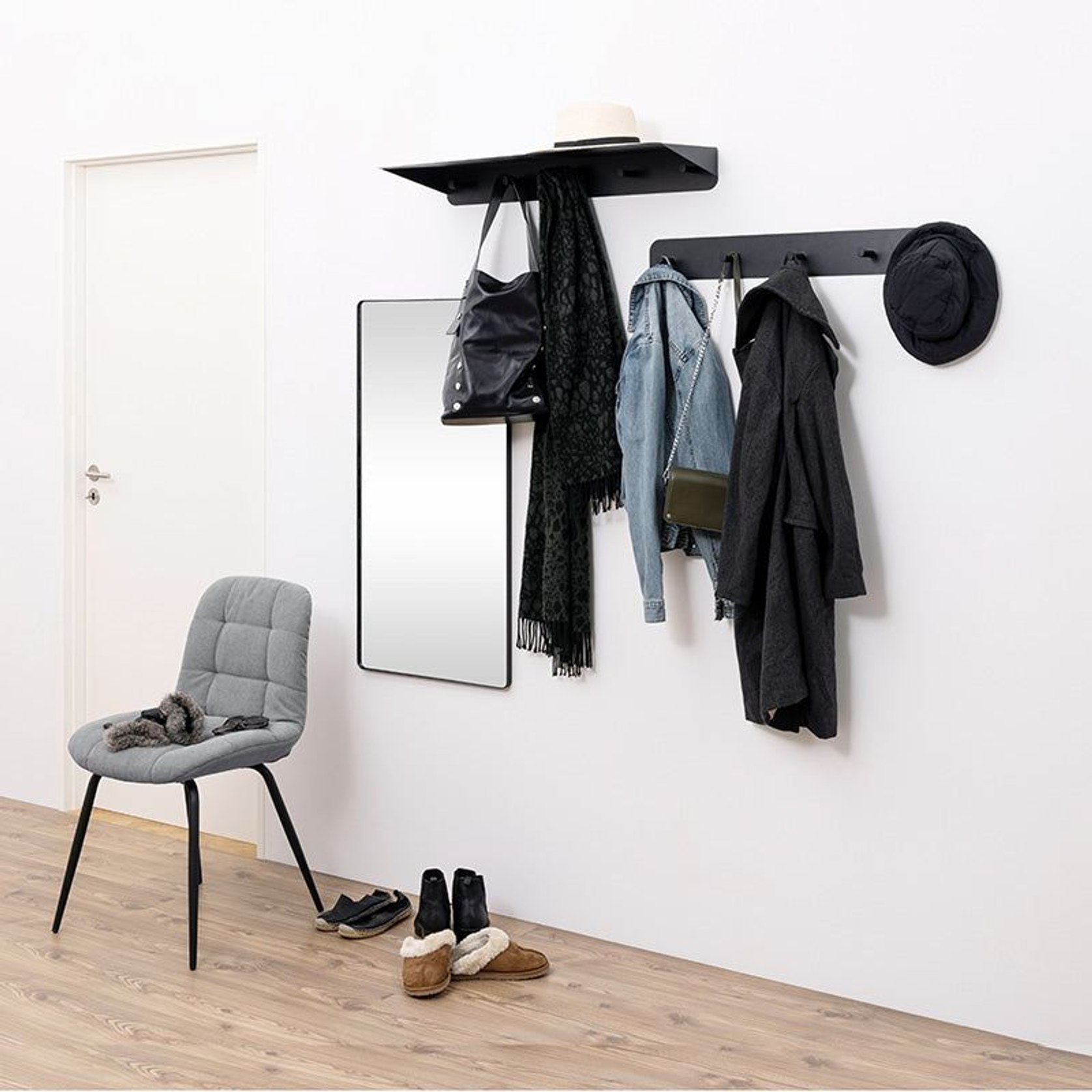 LINEAR Coat Hanger - Black | ArchiPro AU