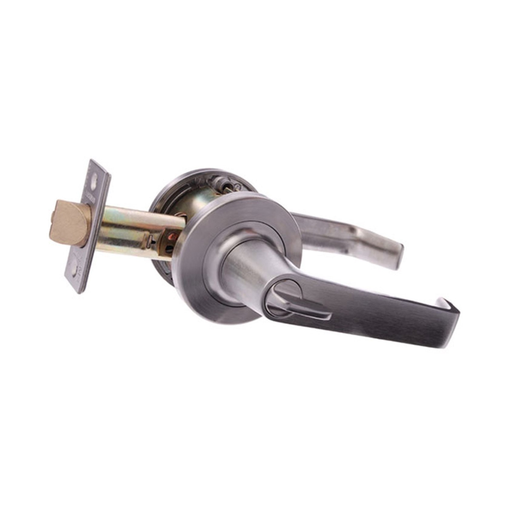 Lockwood Door Lever Privacy Set Commercial Grade Fire Rated Satin ...