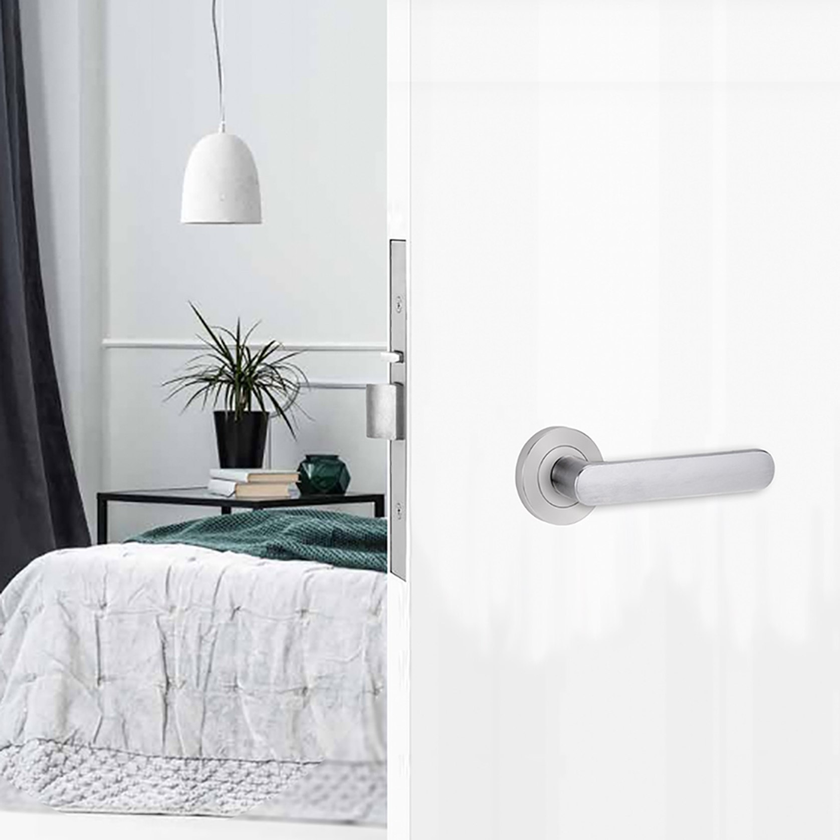 Lockwood Symphony 106 Door Lever on Round Rose Full Set | ArchiPro AU