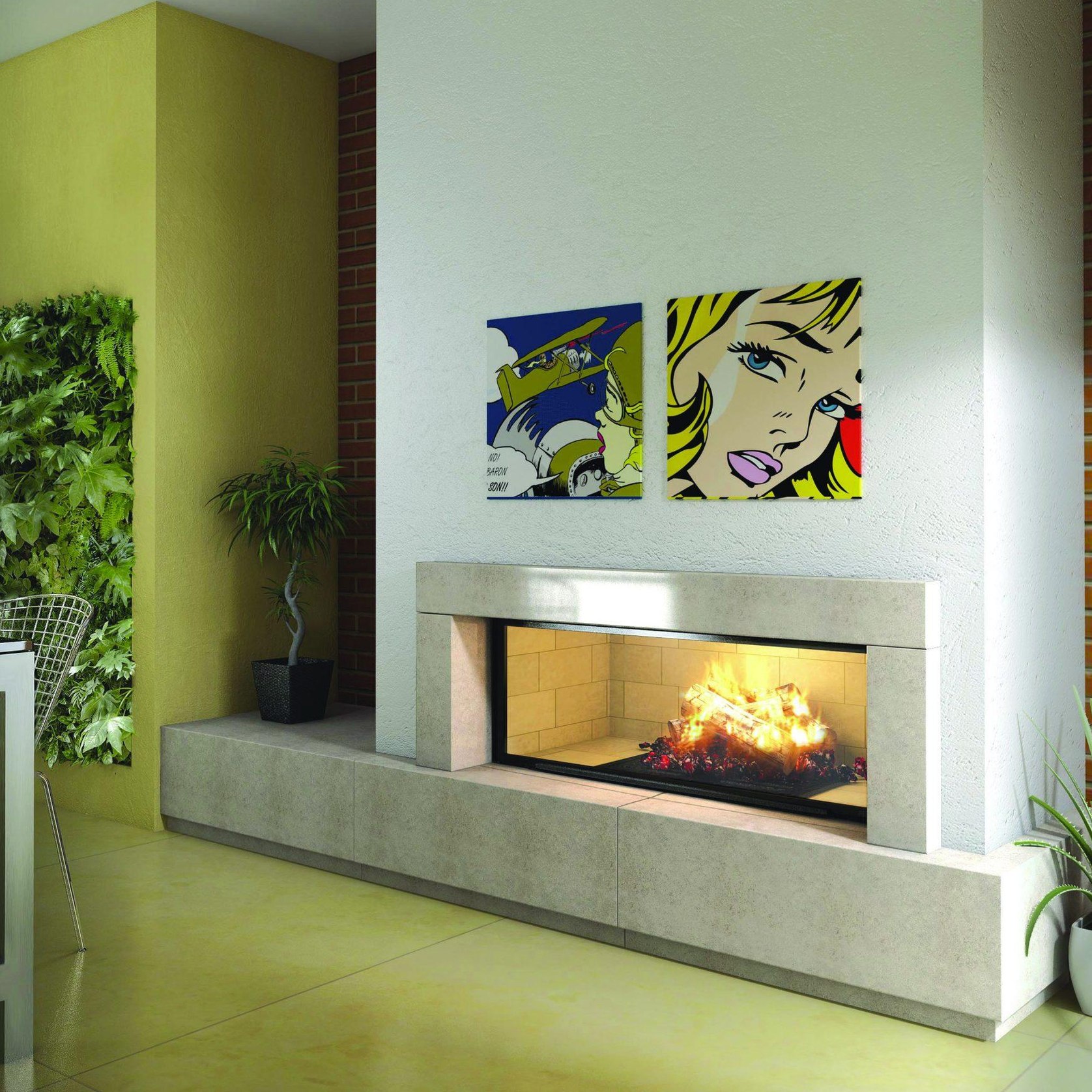 Axis H1600 Single Sided Fireplace | ArchiPro AU