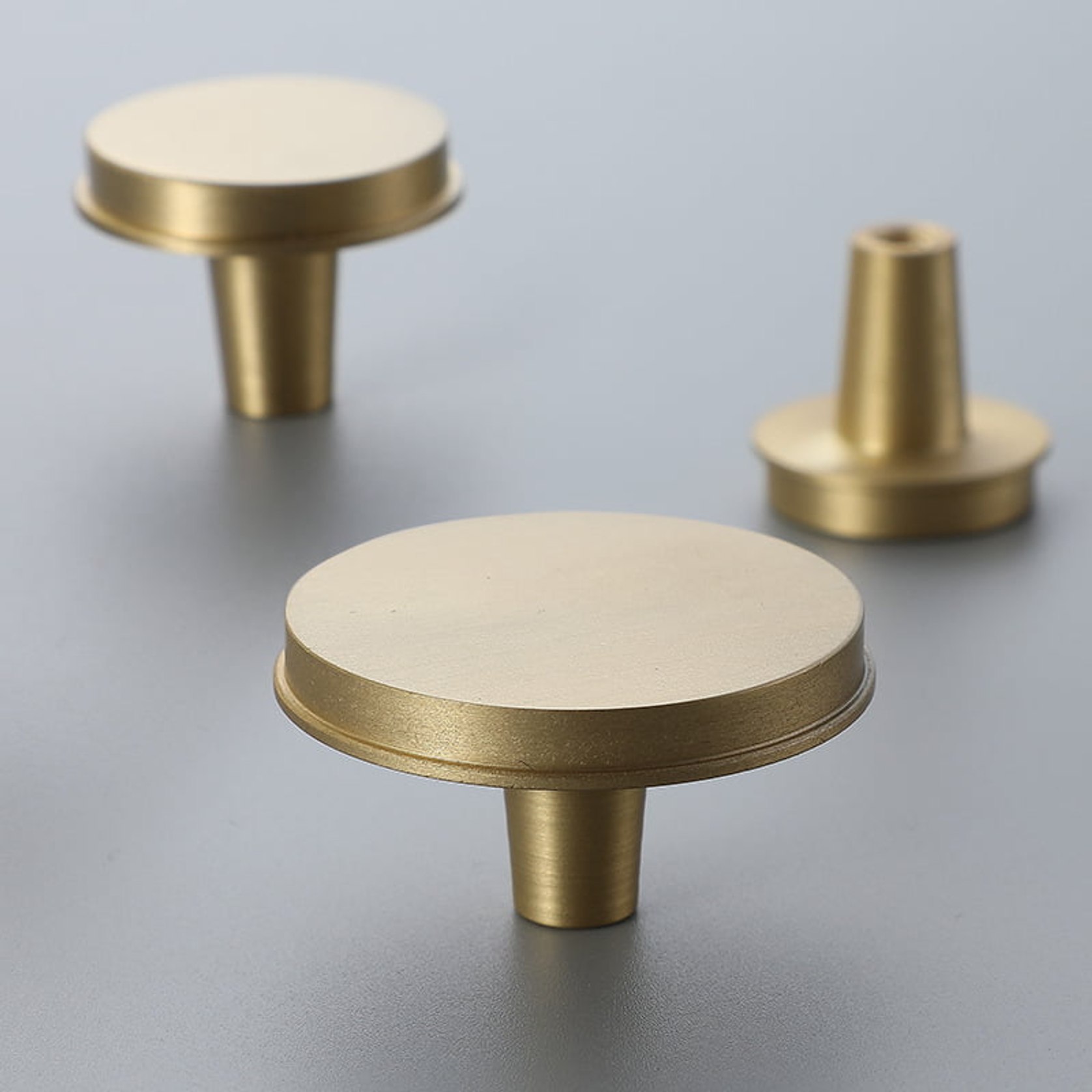 Round Kitchen Knobs | Solid Brass | ArchiPro AU