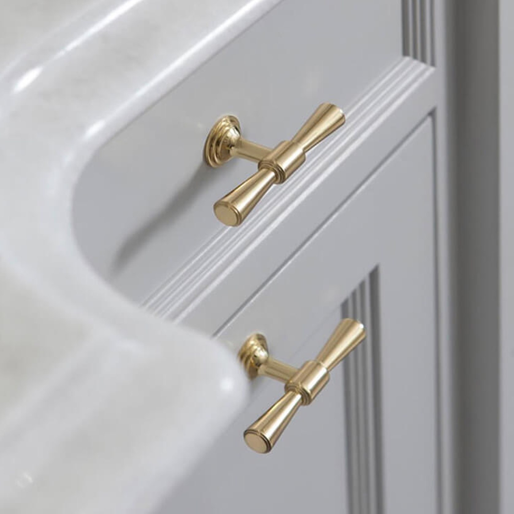 Cronulla Kitchen Drawer Handles | Solid Brass | ArchiPro AU