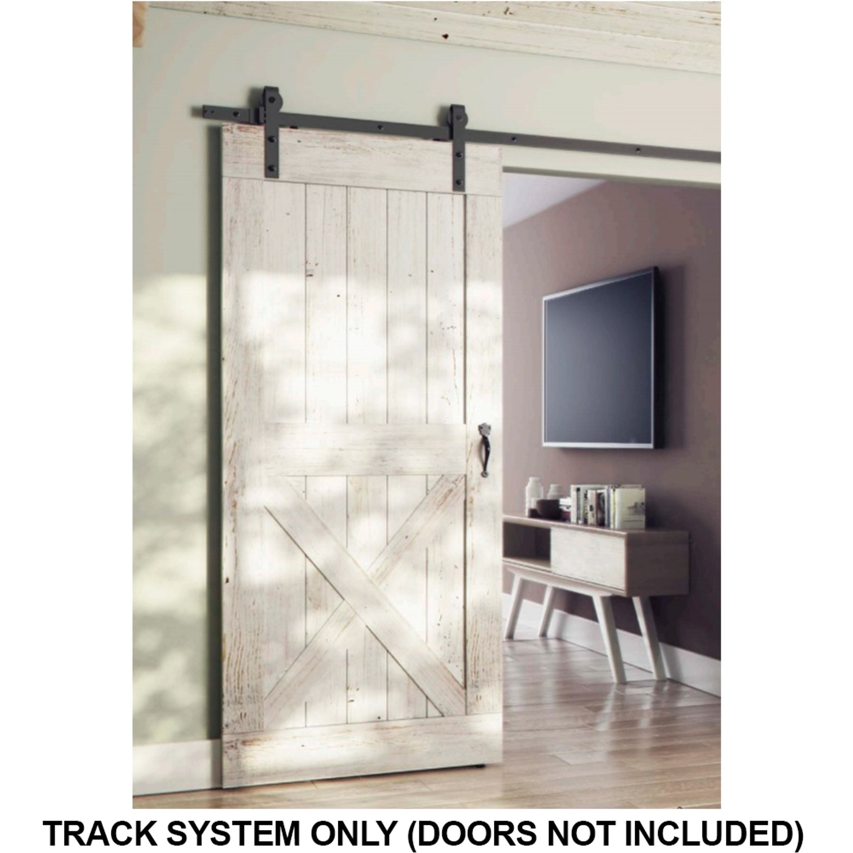 Brio Open Bar Rail Timber 80 2000mm Stainless Steel For Top Hung ...