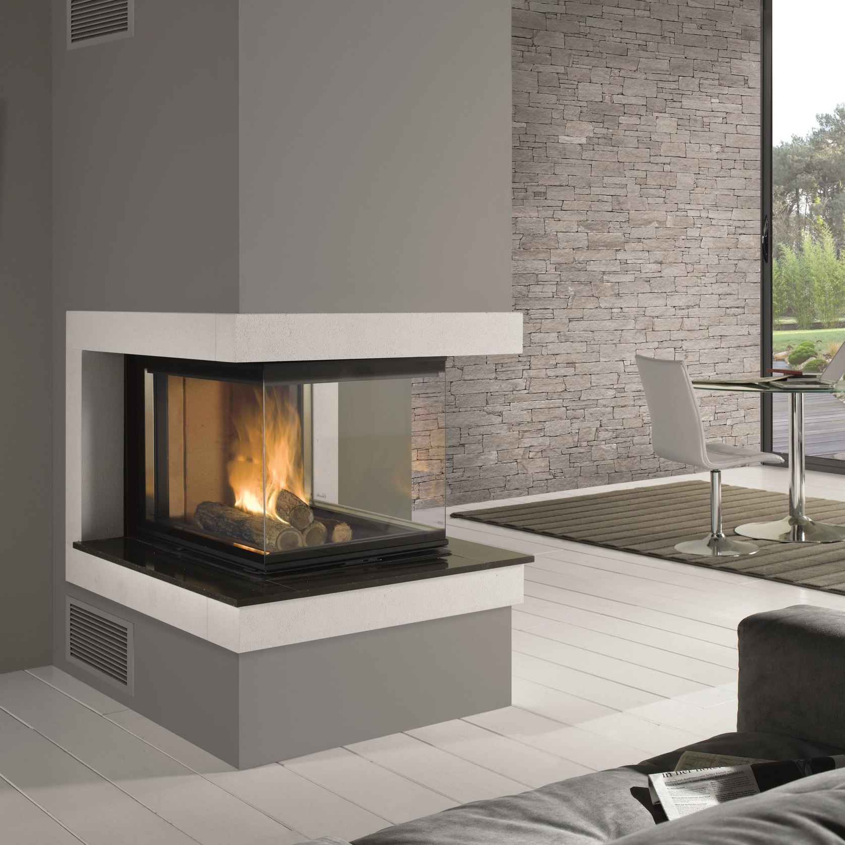 Cheminee Chazelles D1000EPI Designer Wood Fireplace | ArchiPro AU