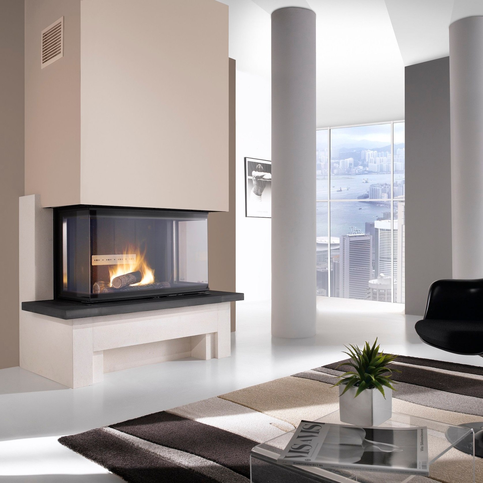 Cheminee Chazelles D10003V Designer Wood Fireplace | ArchiPro AU