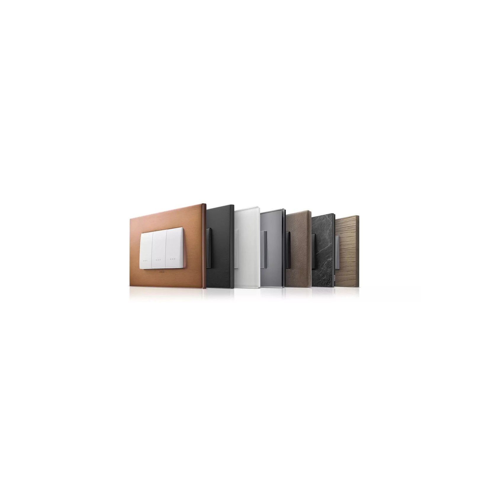 Vimar Eikon Exe Light Switches | Painted Metal | ArchiPro AU